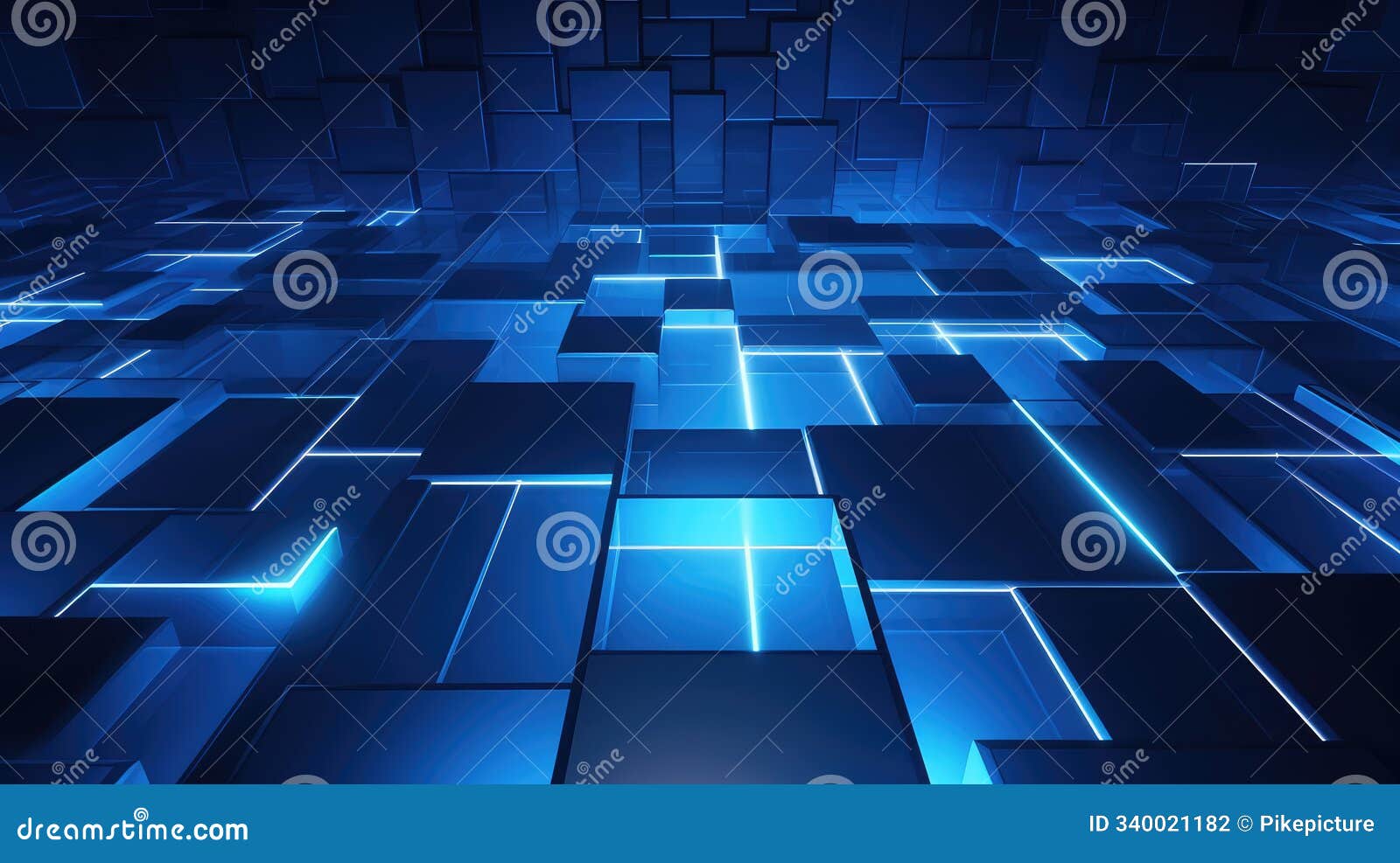 Depth Animated Background Blue Stock Illustration - Illustration of ...
