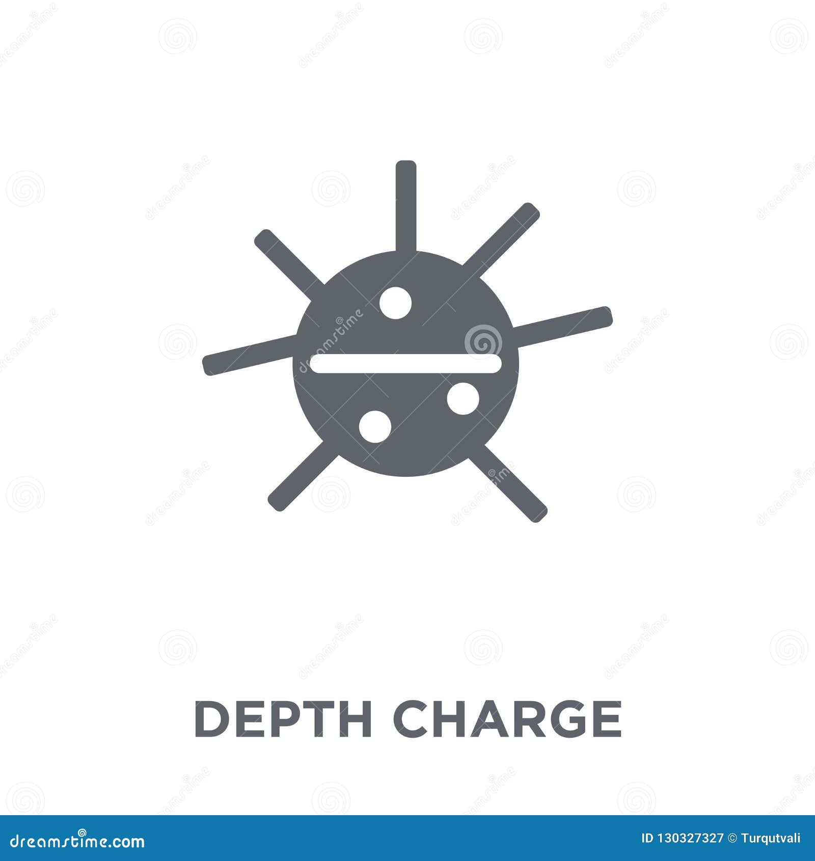 Depth Charge Icon. Trendy Depth Charge Logo Concept On White Background ...