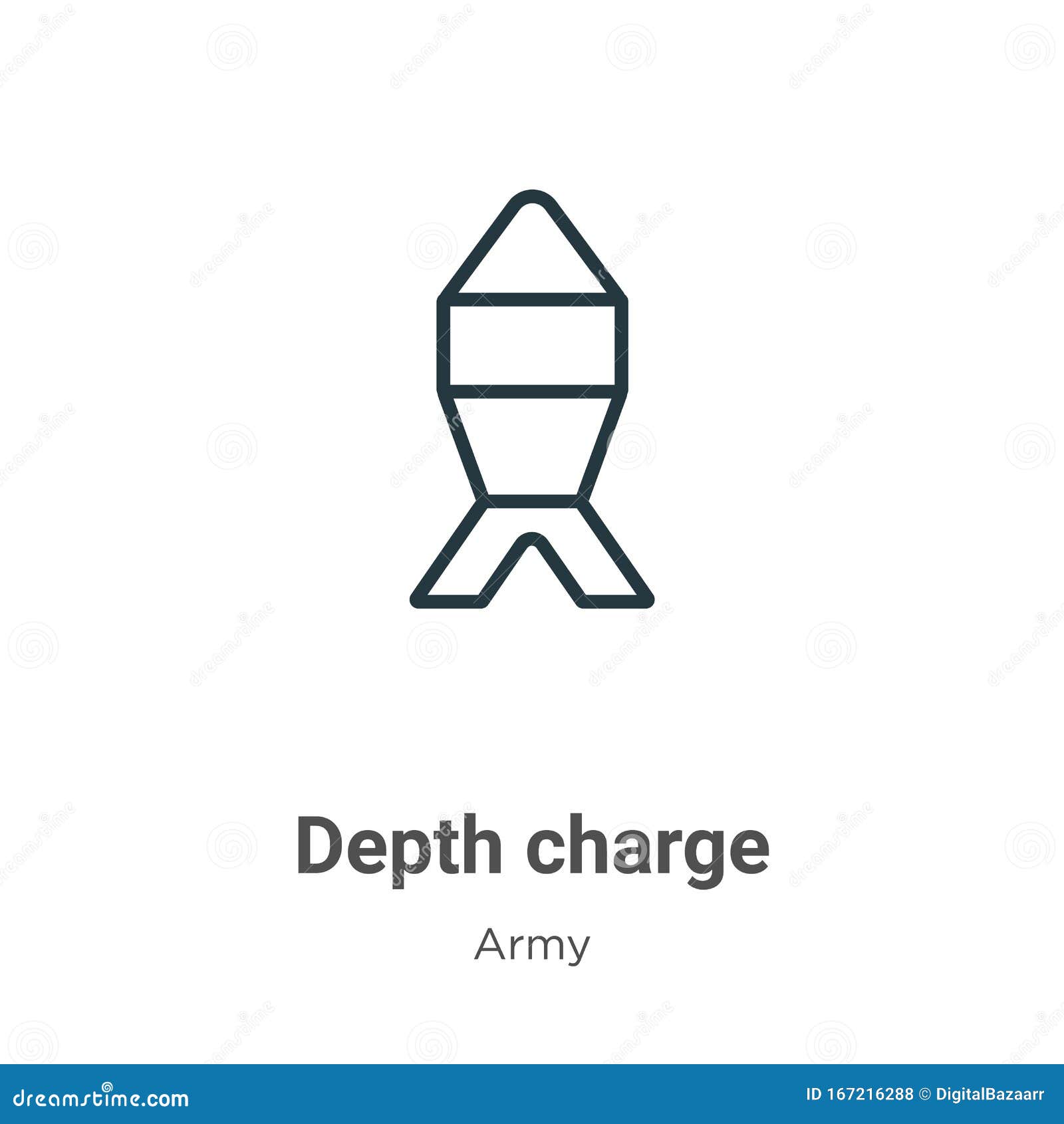 Depth Charge Transparent Icon. Depth Charge Symbol Design From A Vector ...