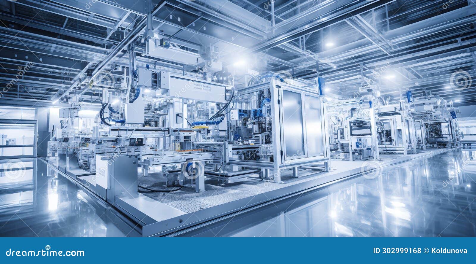 In-depth Glimpse into a High-tech Manufacturing Line, Portraying ...