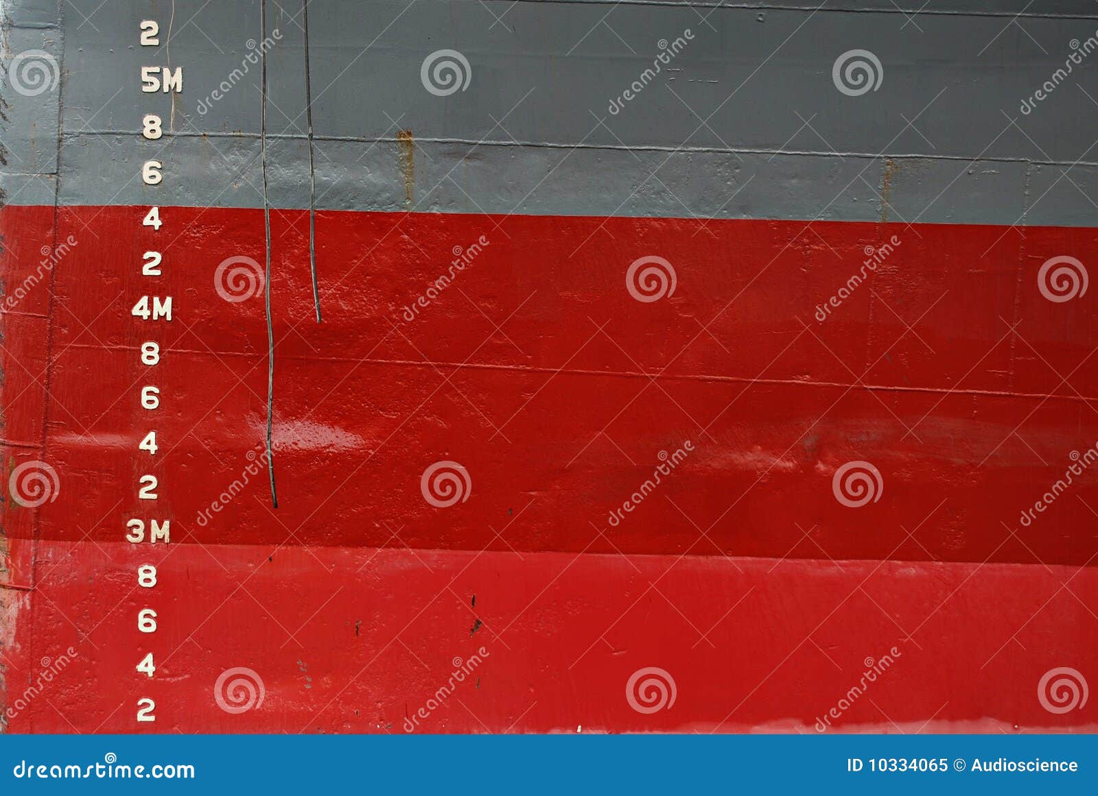 Water Depth Markings on Ship Hull Stock Image - Image of numbers ...