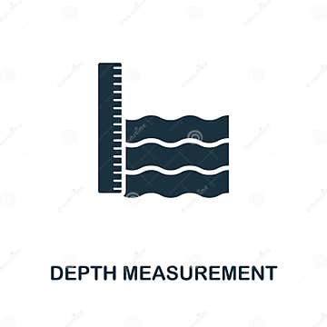 Depth Measurement Icon. Monochrome Style Design from Measurement Icon ...