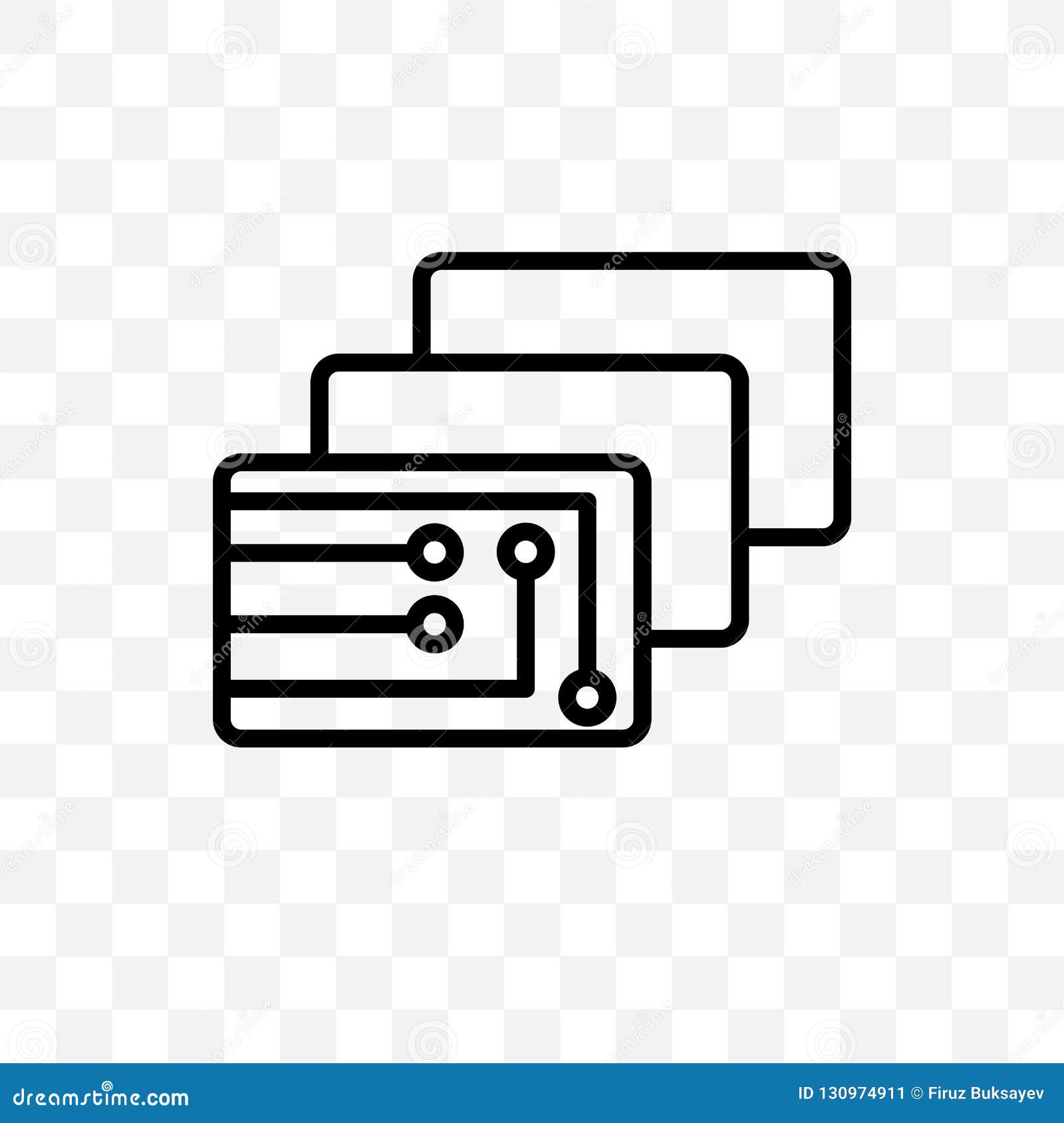 Depth Perception Vector Linear Icon Isolated on Transparent Background ...