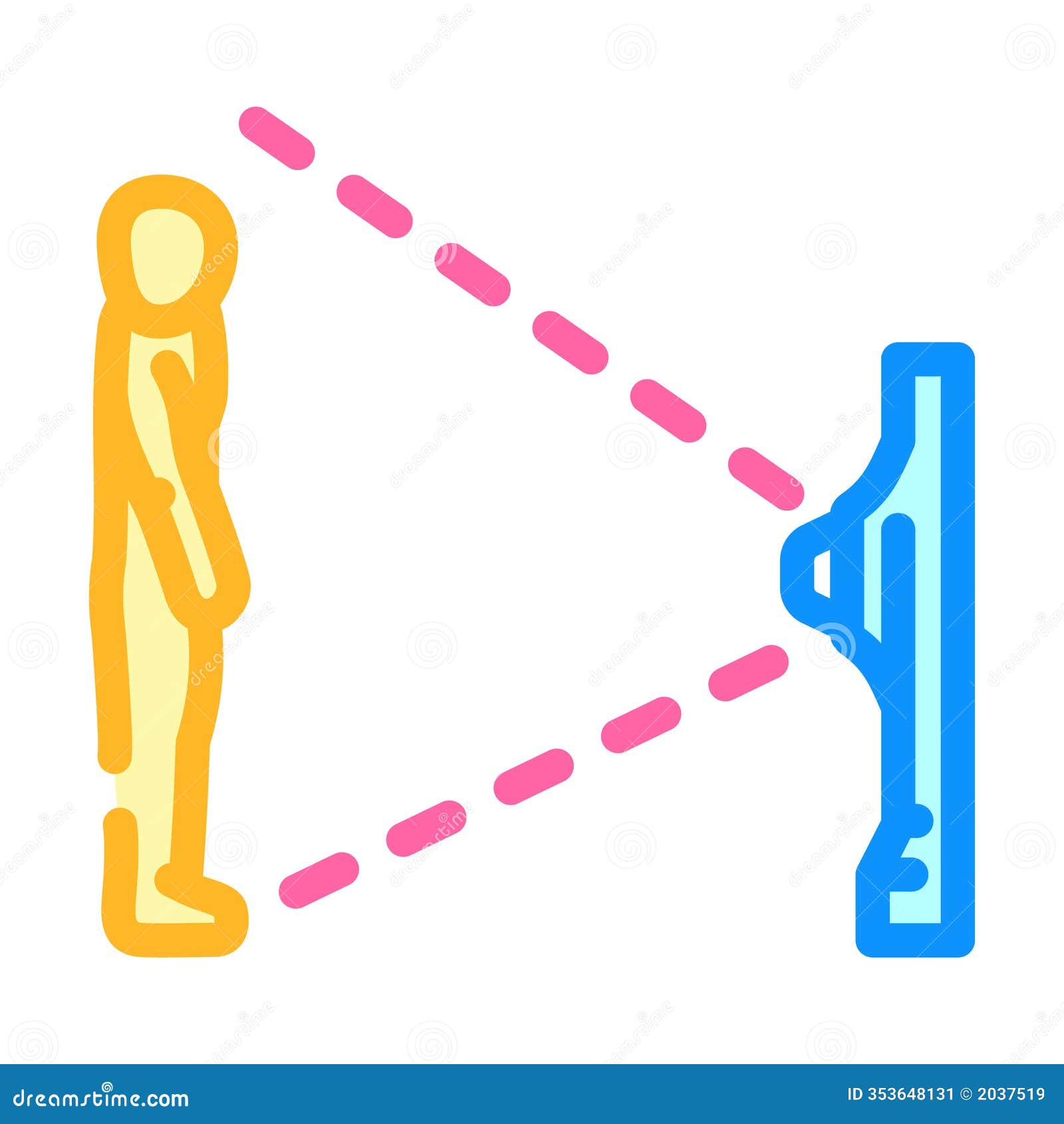 Depth Sensor Augmented Reality Color Icon Vector Illustration Stock ...