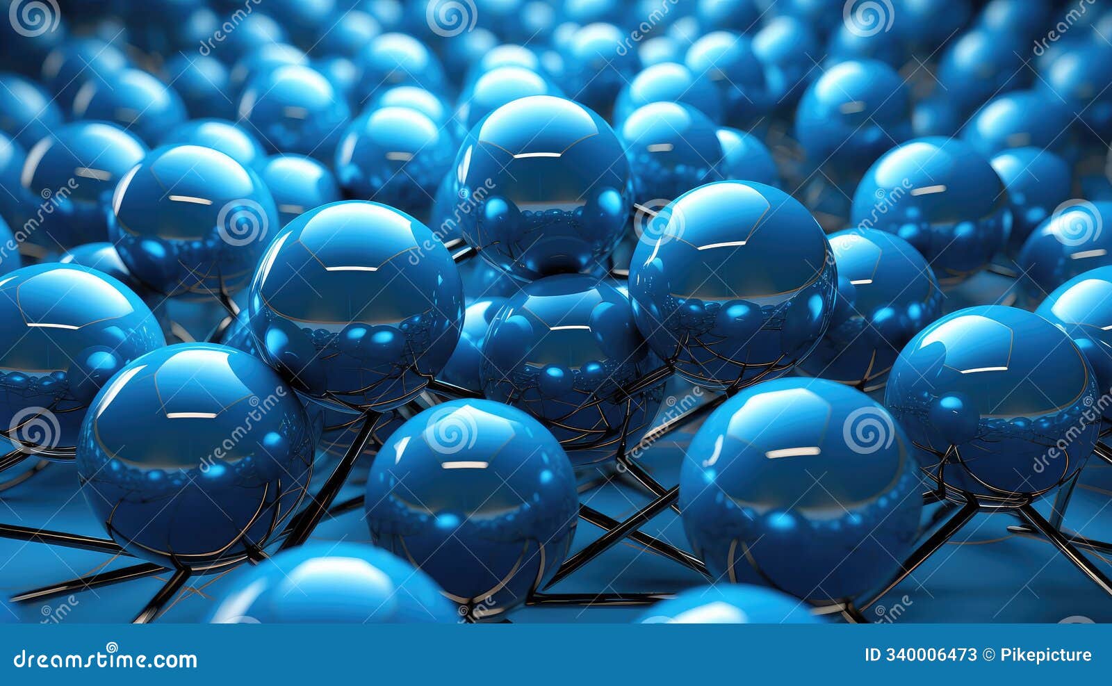 Depth sphere 3d blue stock illustration. Illustration of abstract ...