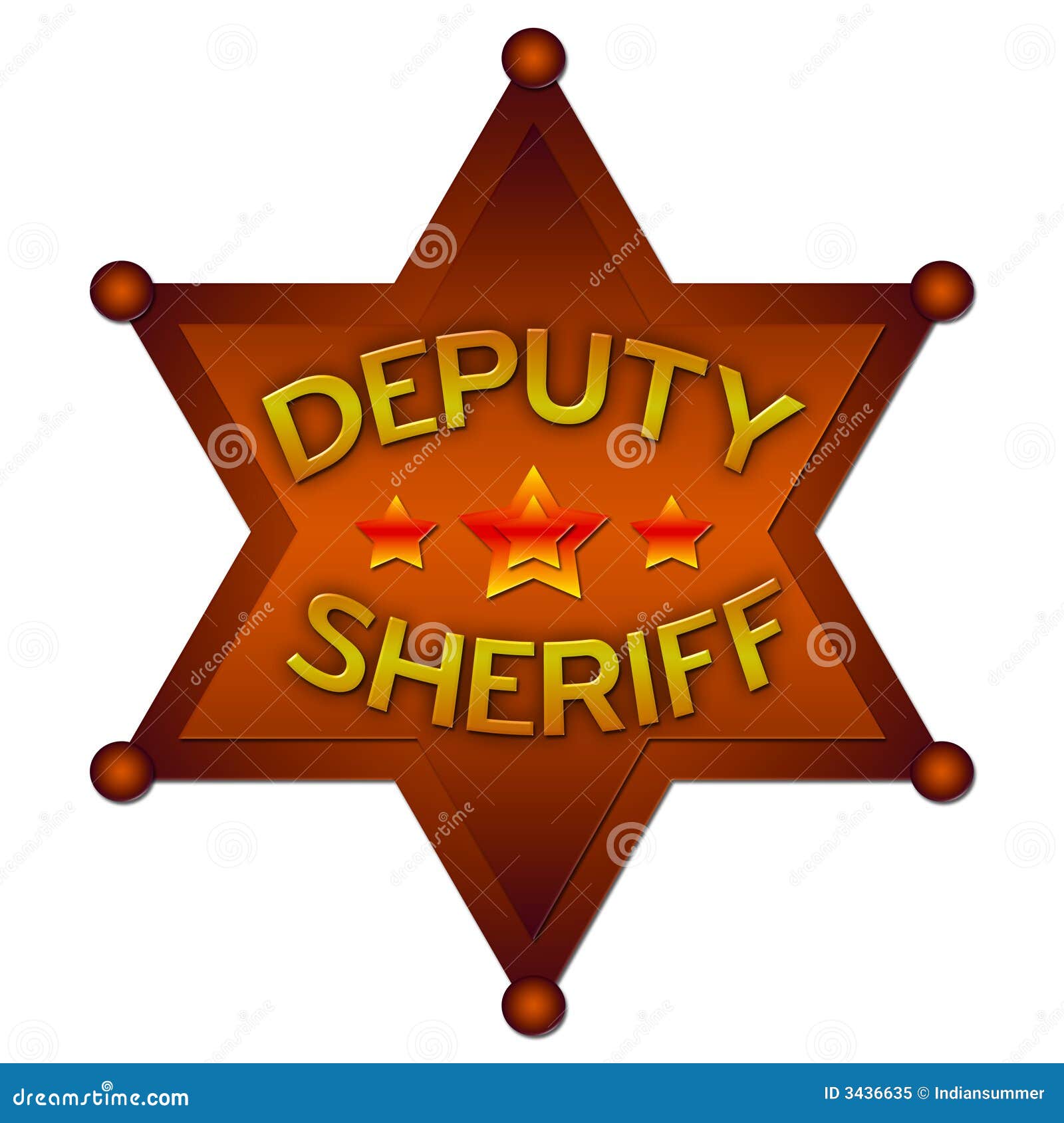 Deputy Sheriff Abstract Badge Stock Illustration - Illustration of ...