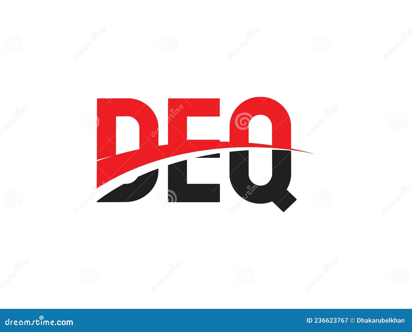 DEQ Letter Initial Logo Design Vector Illustration Stock Vector ...