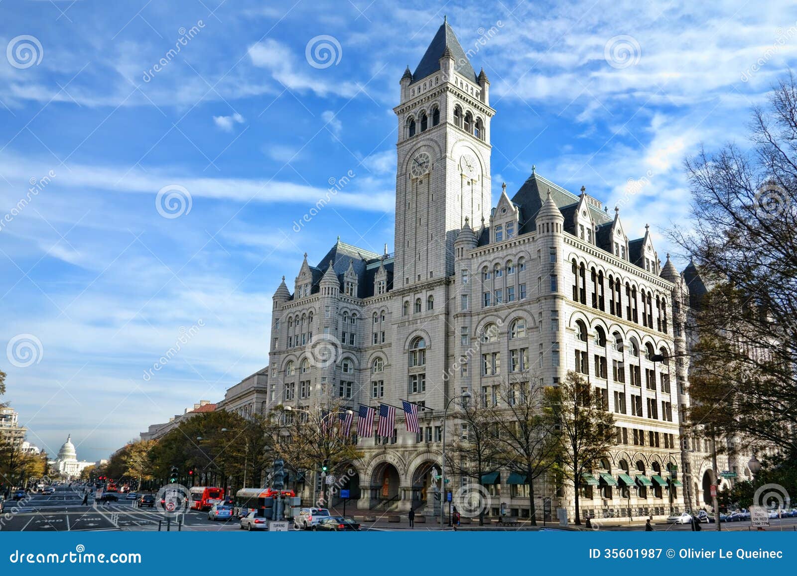 Der Alte Post-Pavillon Im Washington DC Stockbild - Bild von historisch ...