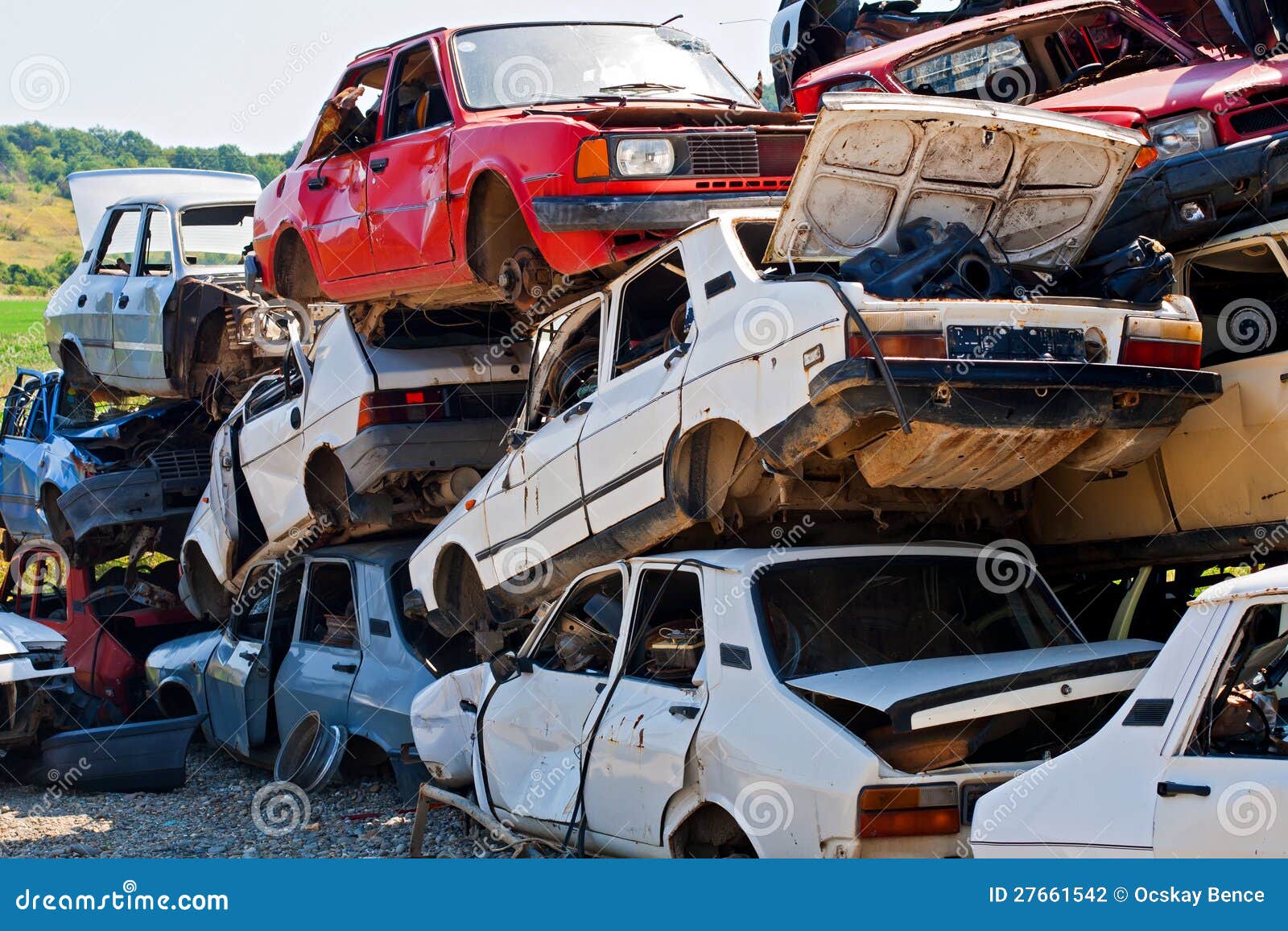 Der Autounfall, Wo Der Schaden Sehr Groß War Stockfoto - Bild von ...
