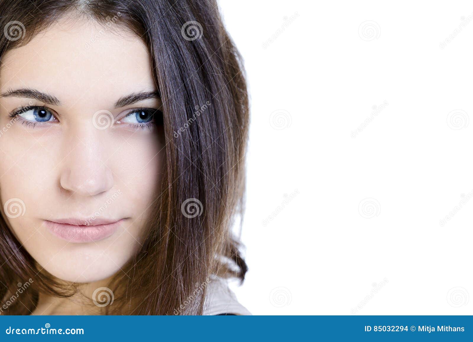 Der Blick stockfoto. Bild von frau, individualität, positiv - 85032294