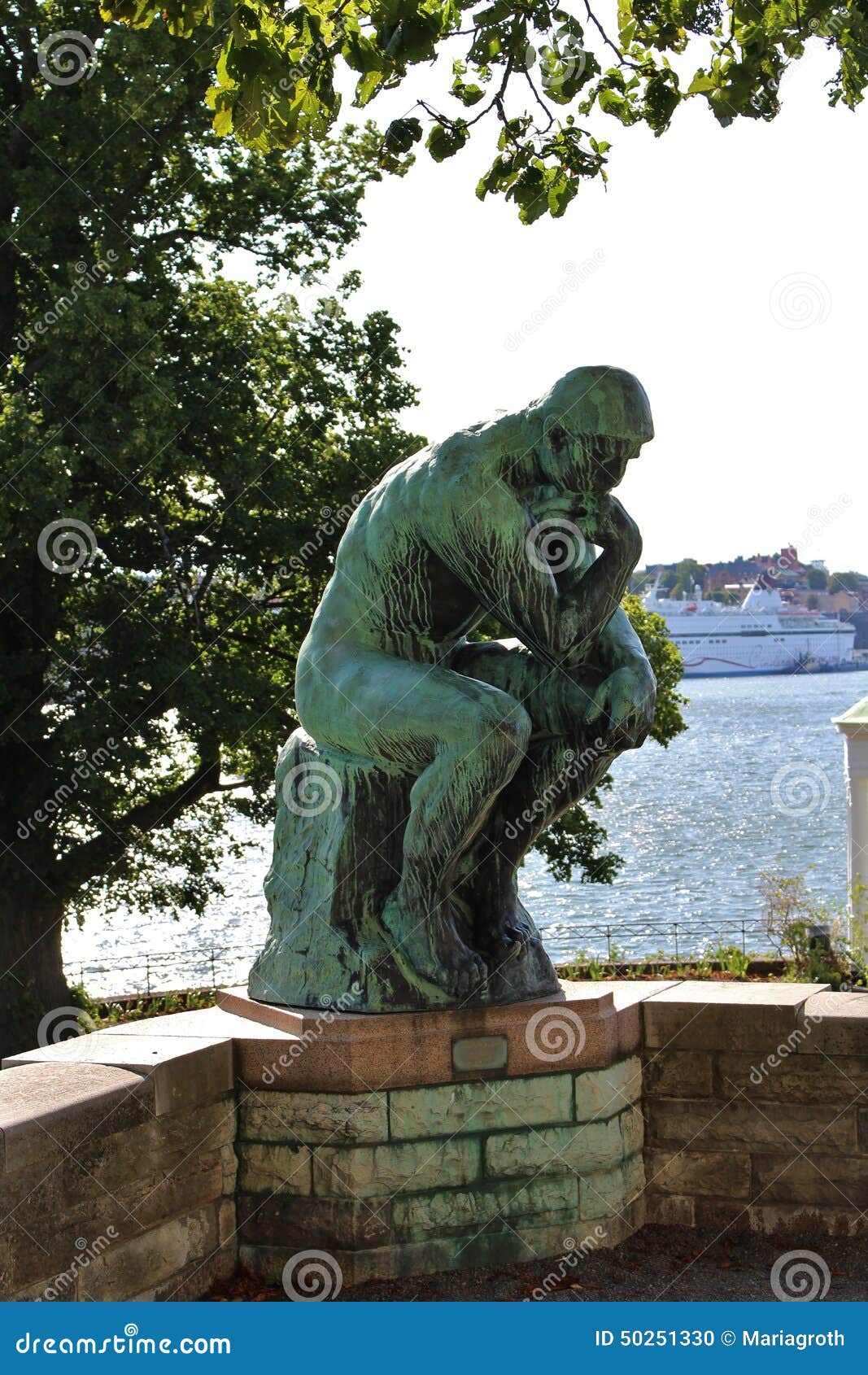 Der Denker redaktionelles bild. Bild von schweden, kunst - 50251330
