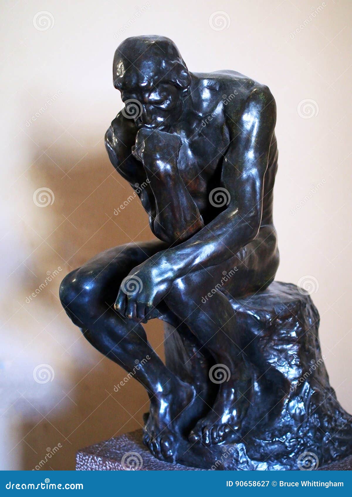 Der Denker, Rodin Bronze Sculpture Redaktionelles Stockfotografie ...