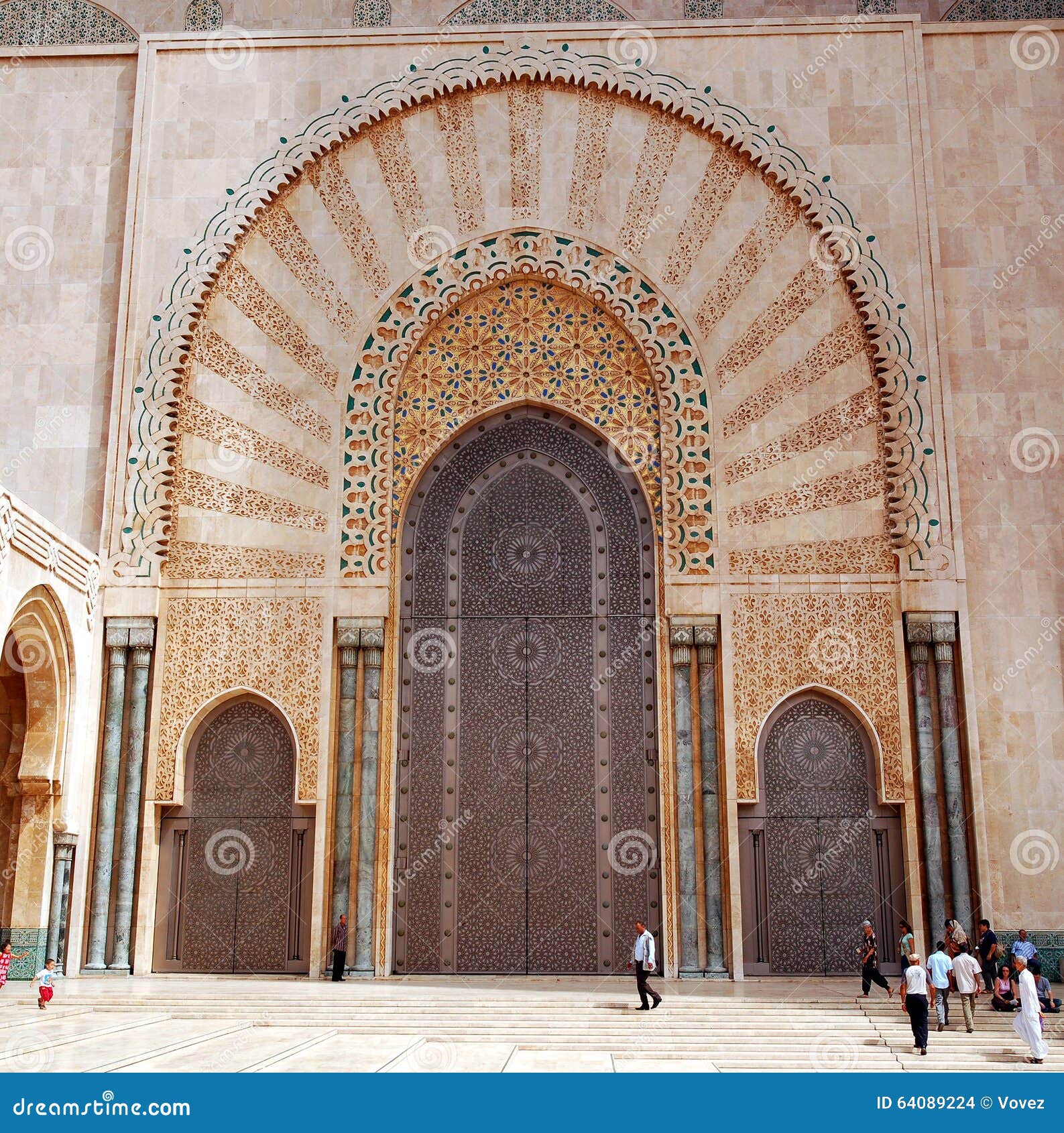 Der Eingang Zur Moschee Hassan II in Casablanca Redaktionelles ...