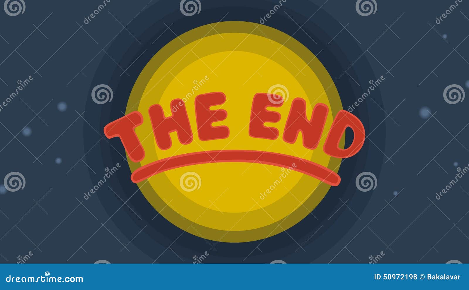 Der Enden-Hintergrund vektor abbildung. Illustration von vektor - 50972198
