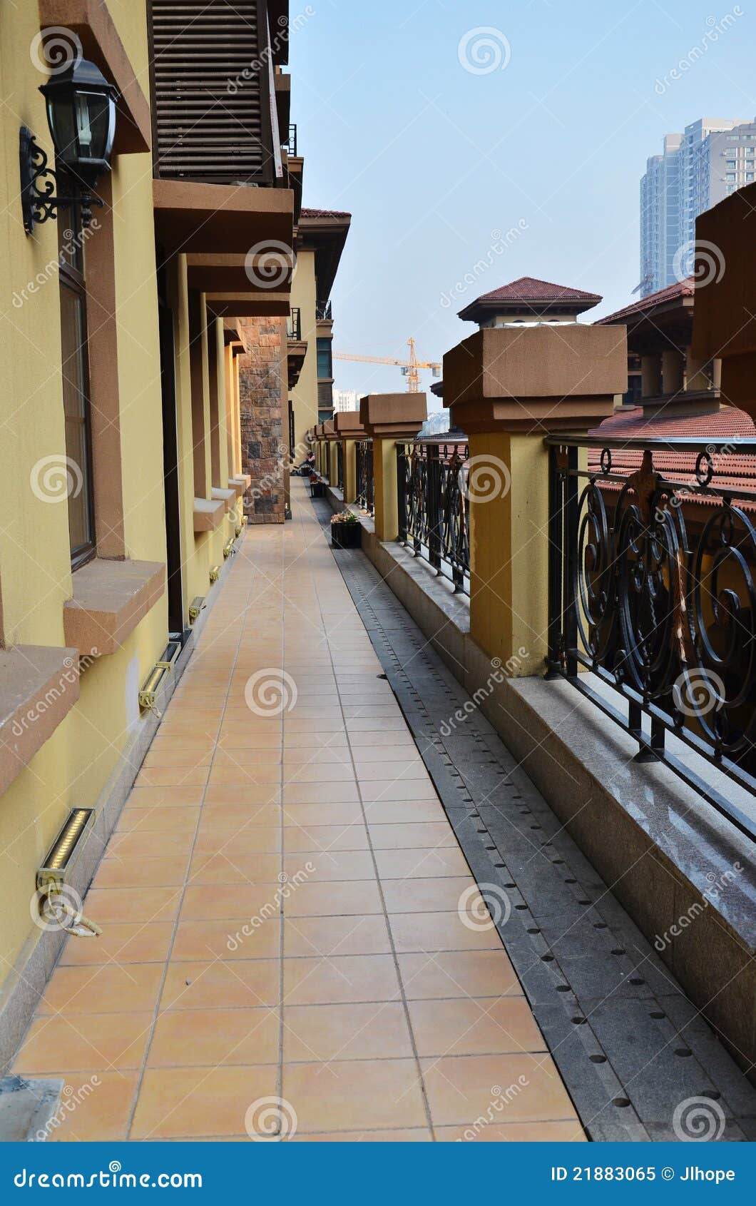 Der Flur stockbild. Bild von flur, fenster, architektur - 21883065