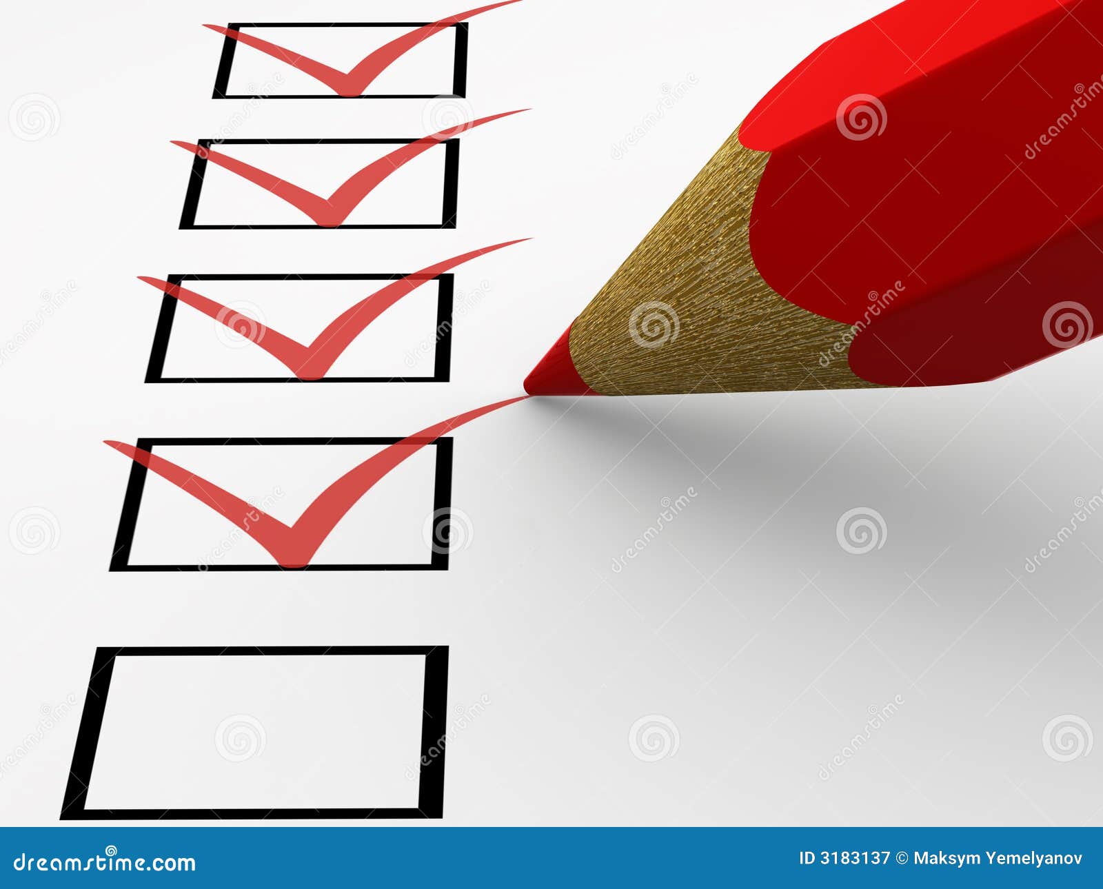 Der Fragebogen stock abbildung. Illustration von zeichen - 3183137