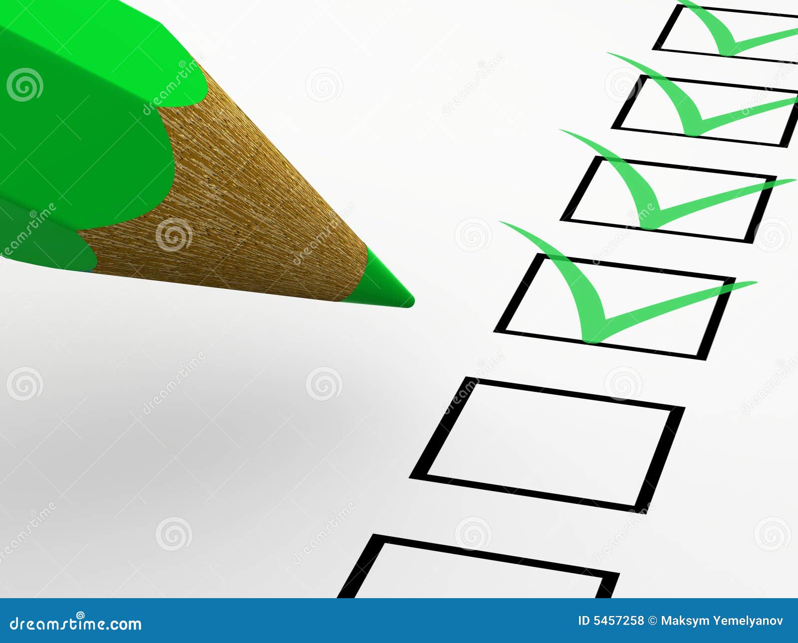 Der Fragebogen stock abbildung. Illustration von dokumente - 5457258