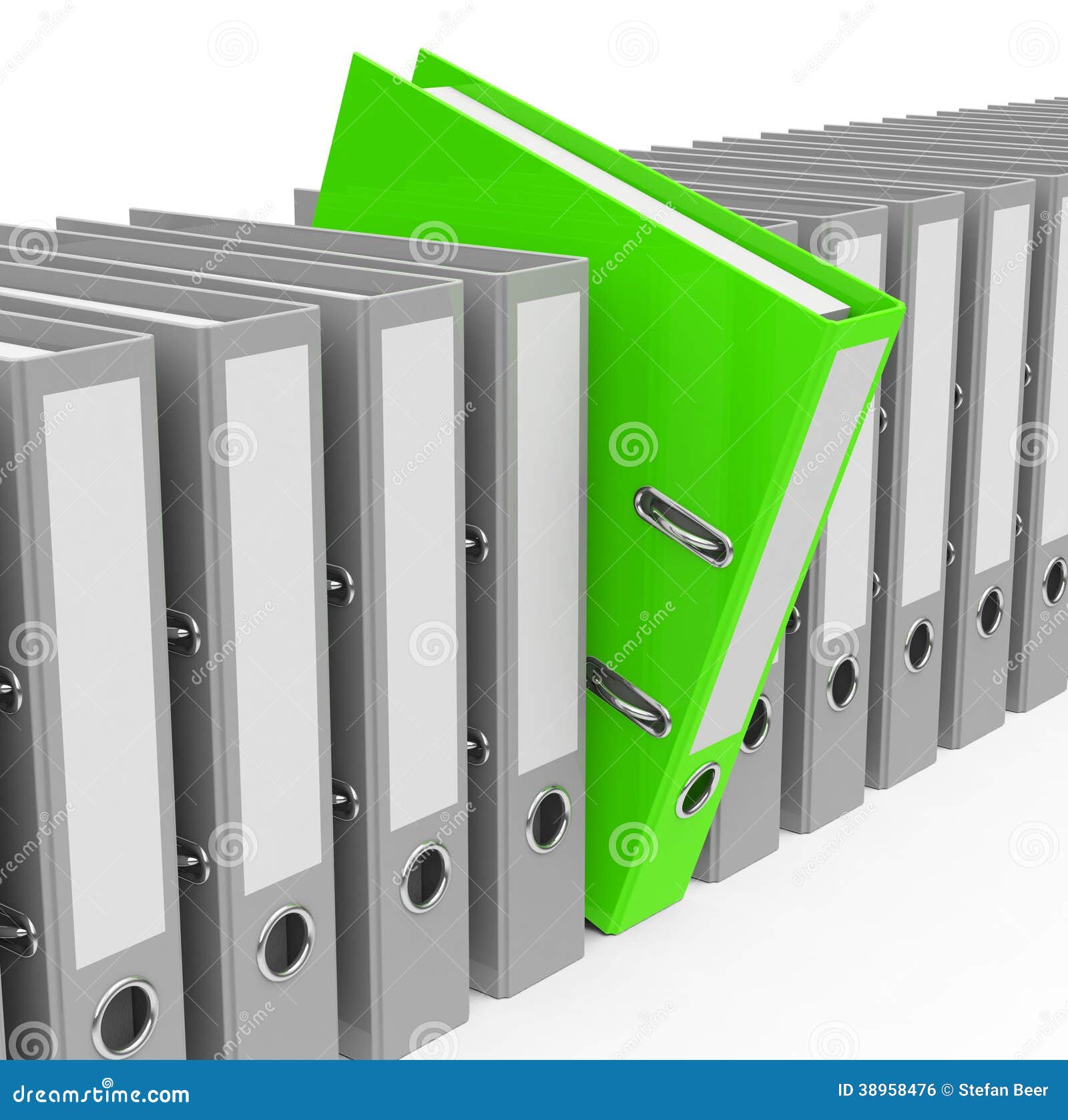 Der grüne Ordner stock abbildung. Illustration von projekt - 38958476