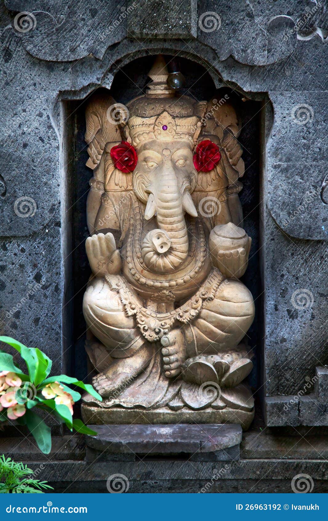 Der indische Gott Ganesha stockfoto. Bild von ganesha - 26963192