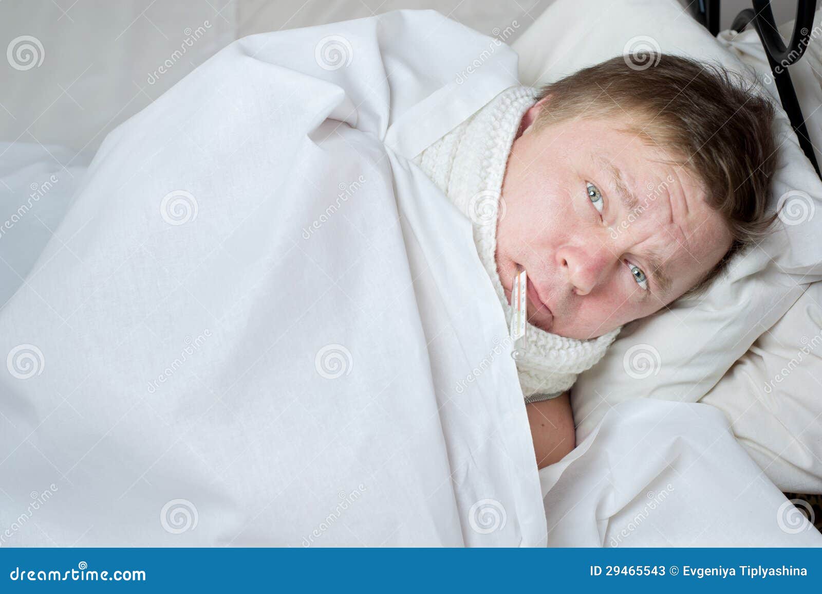 Der Mann ist krank stockbild. Bild von überprüfung, hoch - 29465543