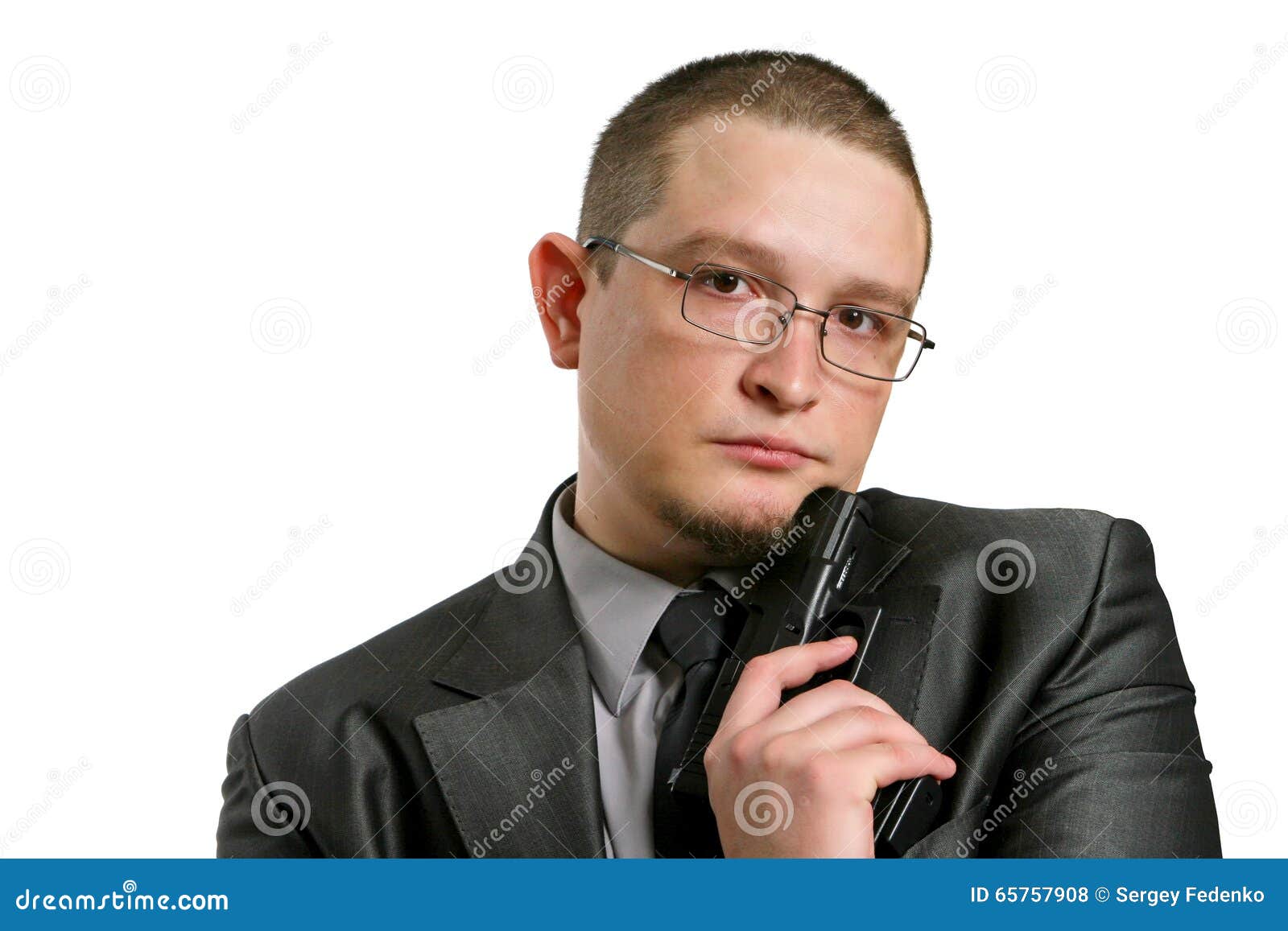 Der Mann mit dem Gewehr stockfoto. Bild von waffe, gefahr - 65757908