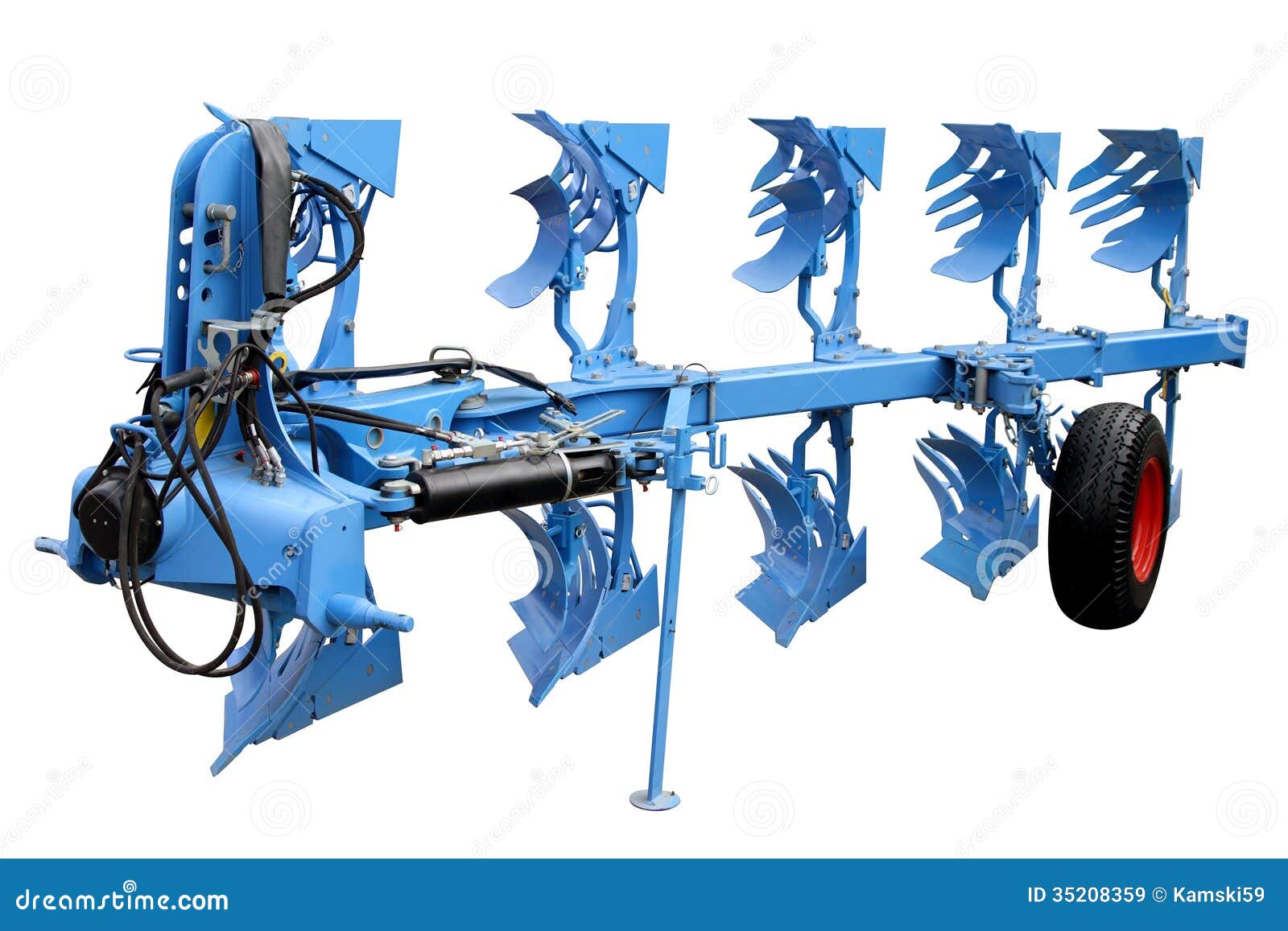 Der Moderne Landwirtschaftliche Pflug Stockbild - Bild von ...