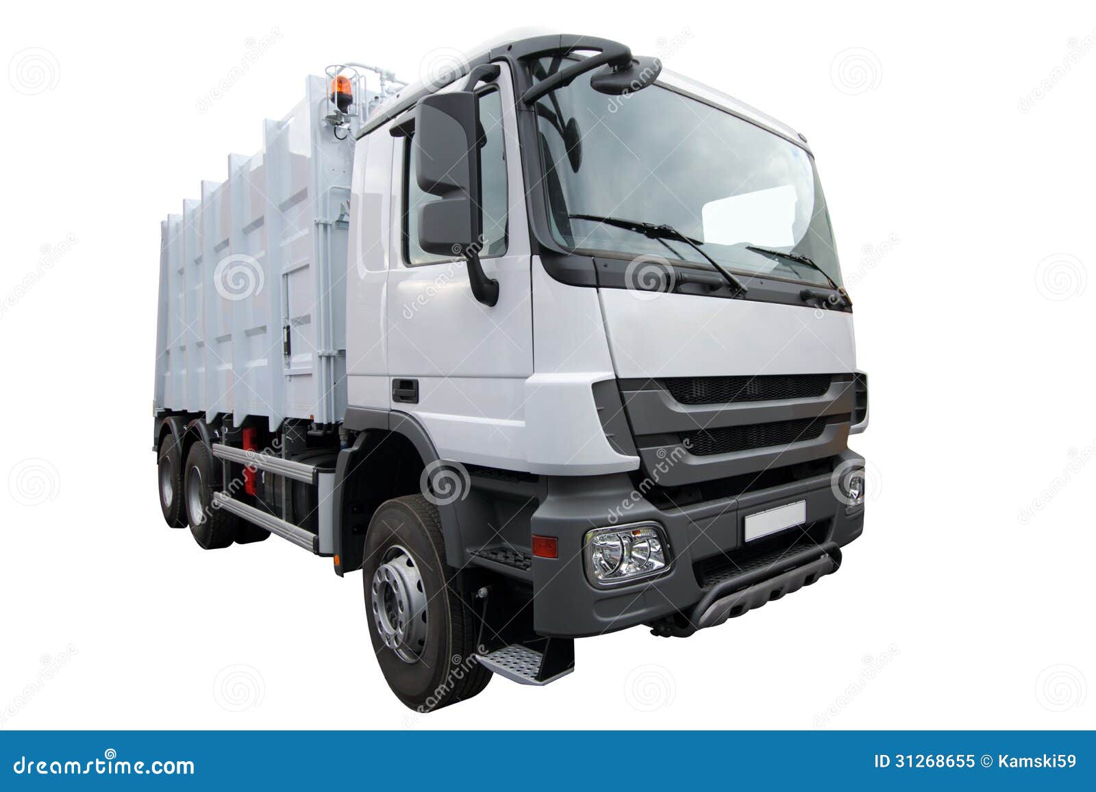 Der moderne Lastwagen stockbild. Bild von grau, traktor - 31268655