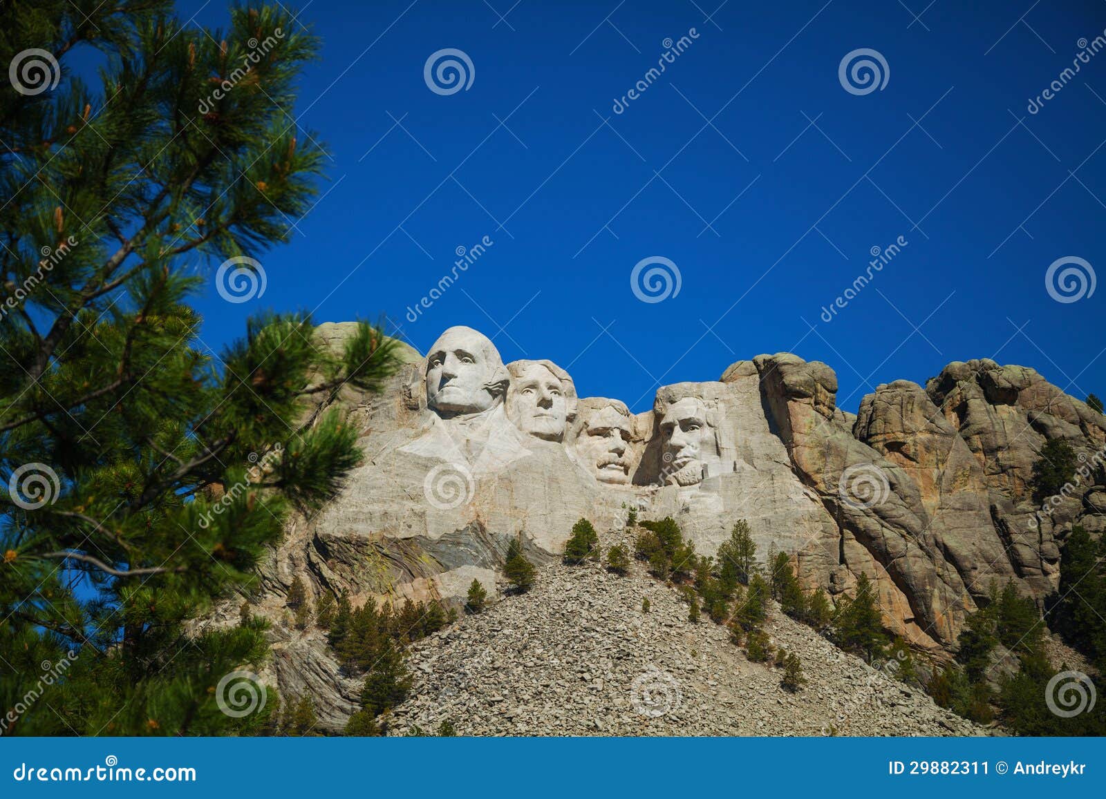 Der Mount Rushmore Monument in South Dakota Stockbild - Bild von ...