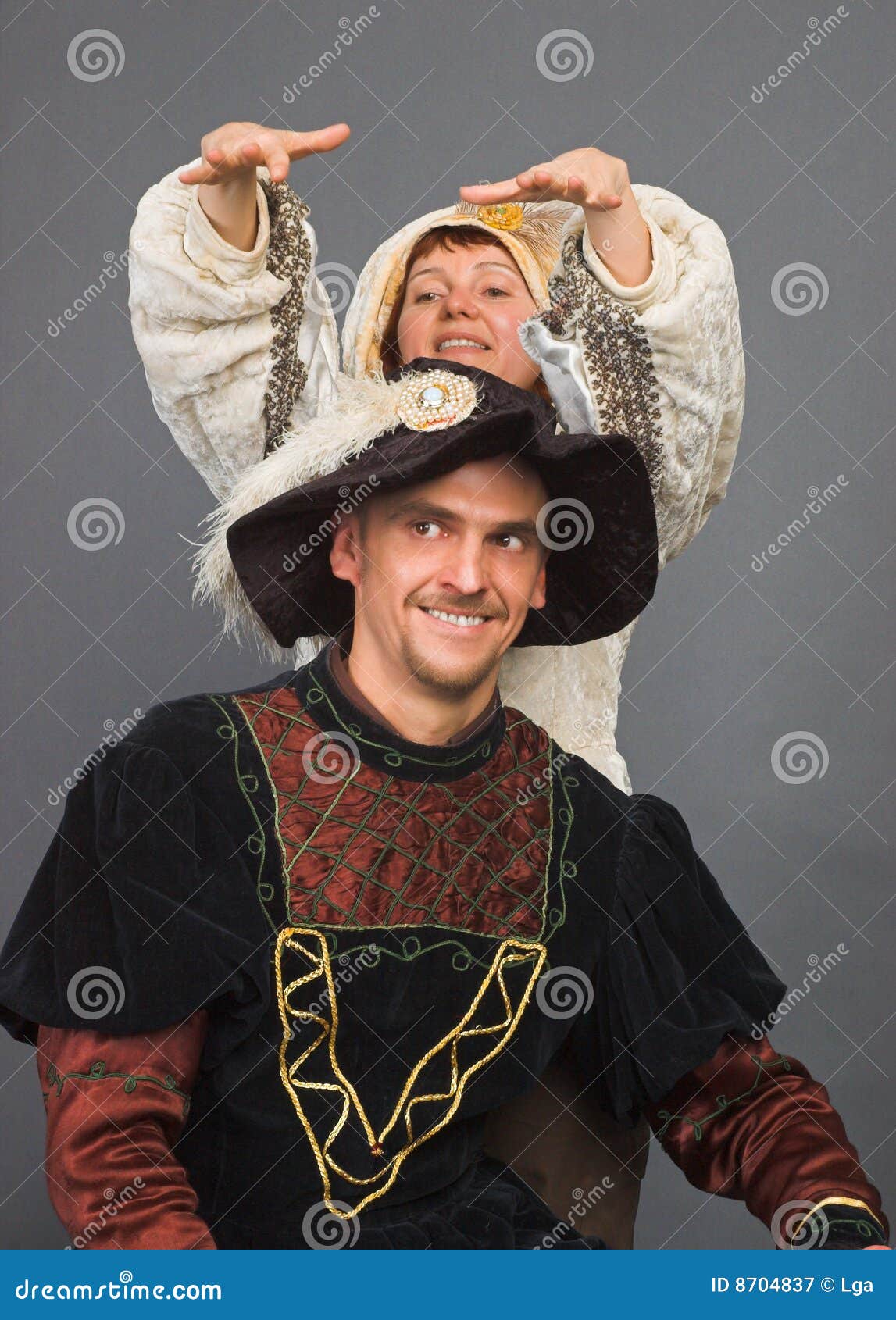 Der Musketier Und Sein Muse Stockbild - Bild von gesichter, kostüm: 8704837