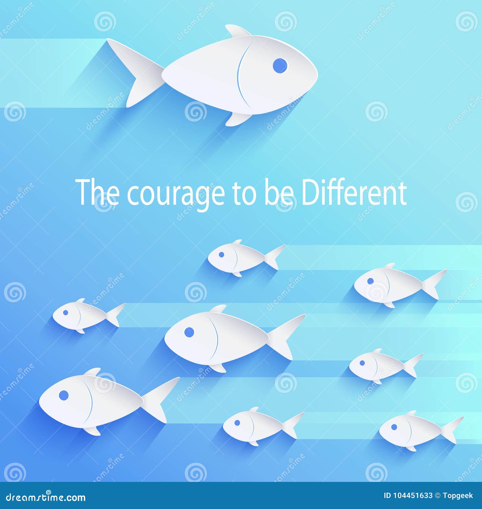 Der Mut, Unterschiedliche Vektor-Illustration Zu Sein Vektor Abbildung ...