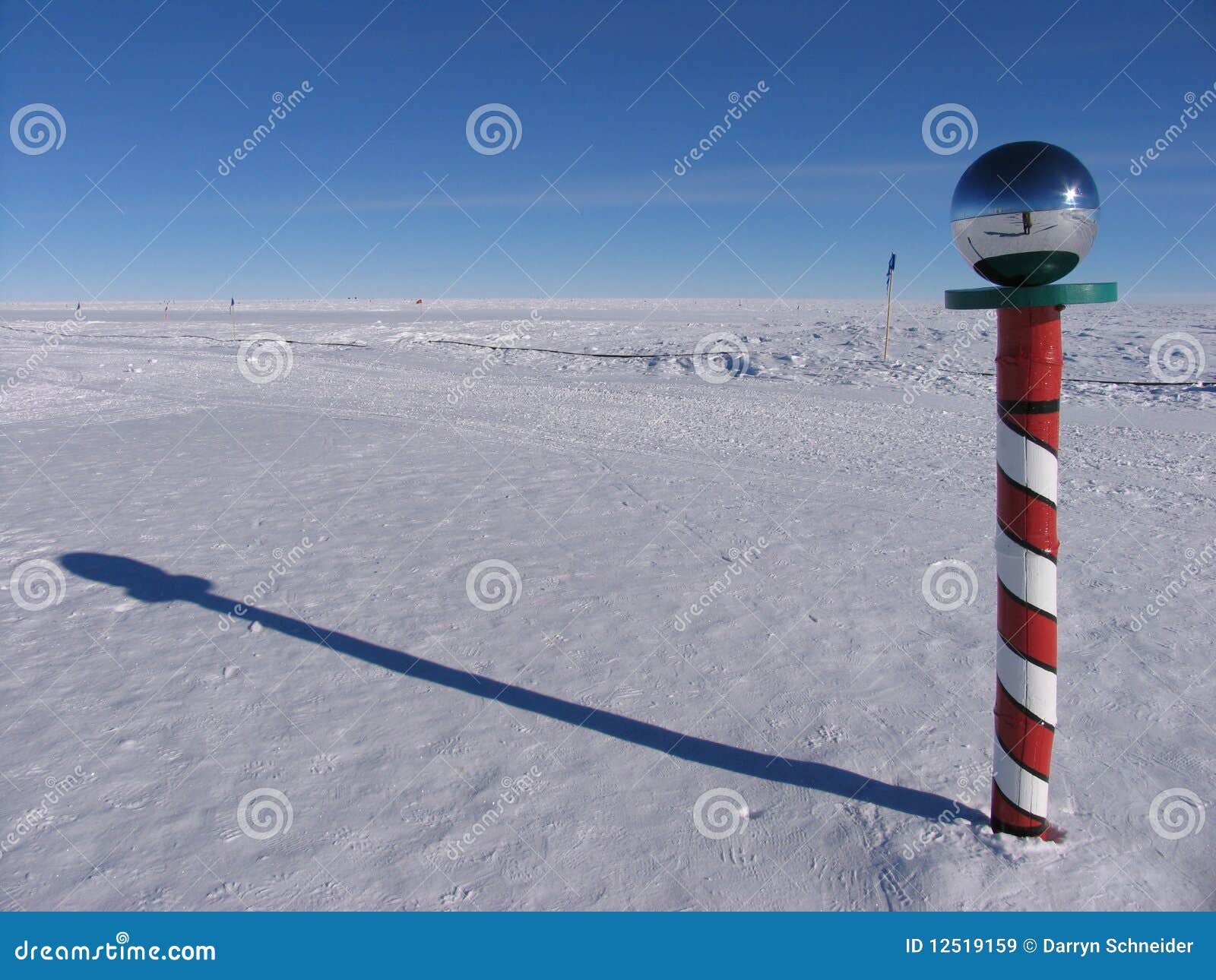 Der Pole stockbild. Bild von markierungsfahne, antarktik - 12519159