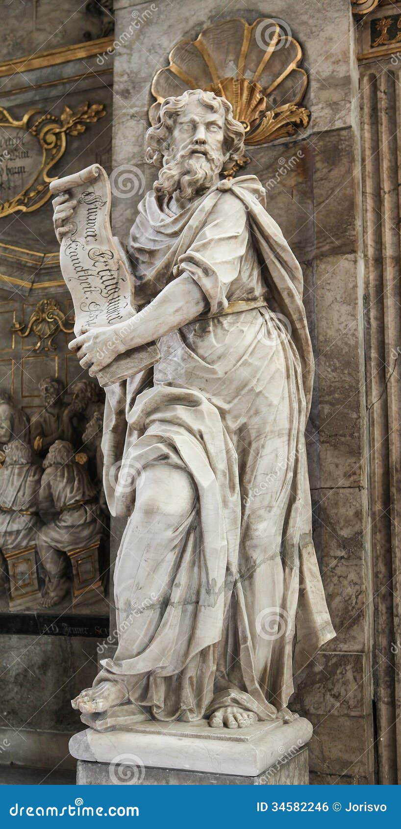 Der Prophet Jesaja stockfoto. Bild von prophet, statue - 34582246