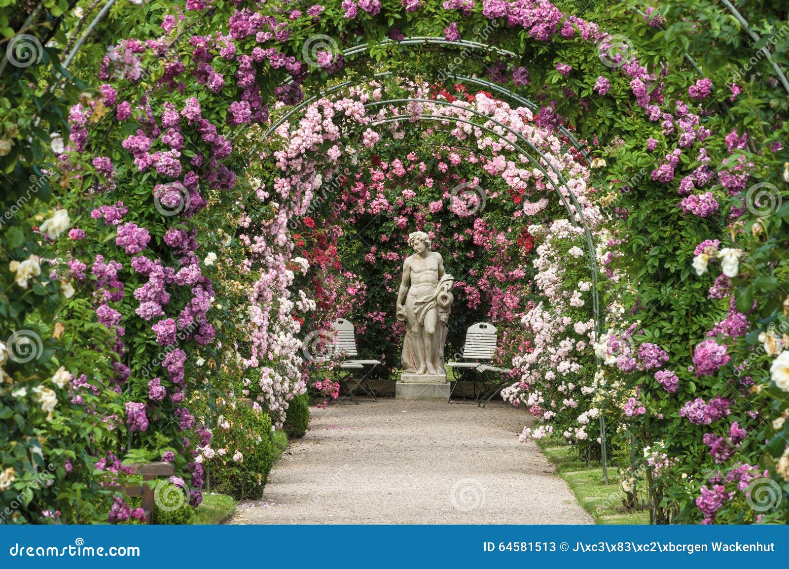 Der Rosengarten Beutig in Baden-Baden Stockbild - Bild von rosa ...
