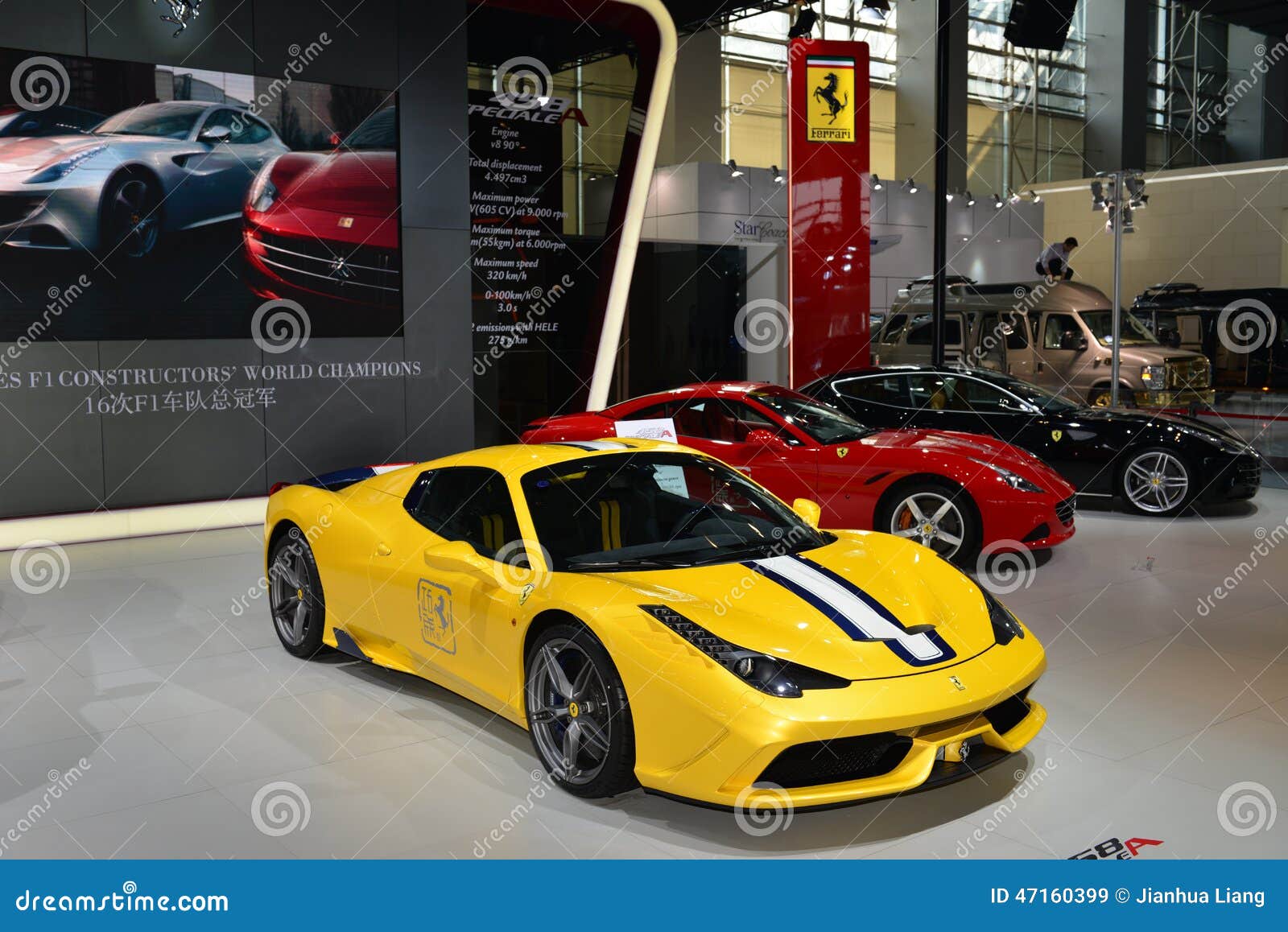 Der Stand Von Ferrari-Supercars Redaktionelles Stockbild - Bild von ...