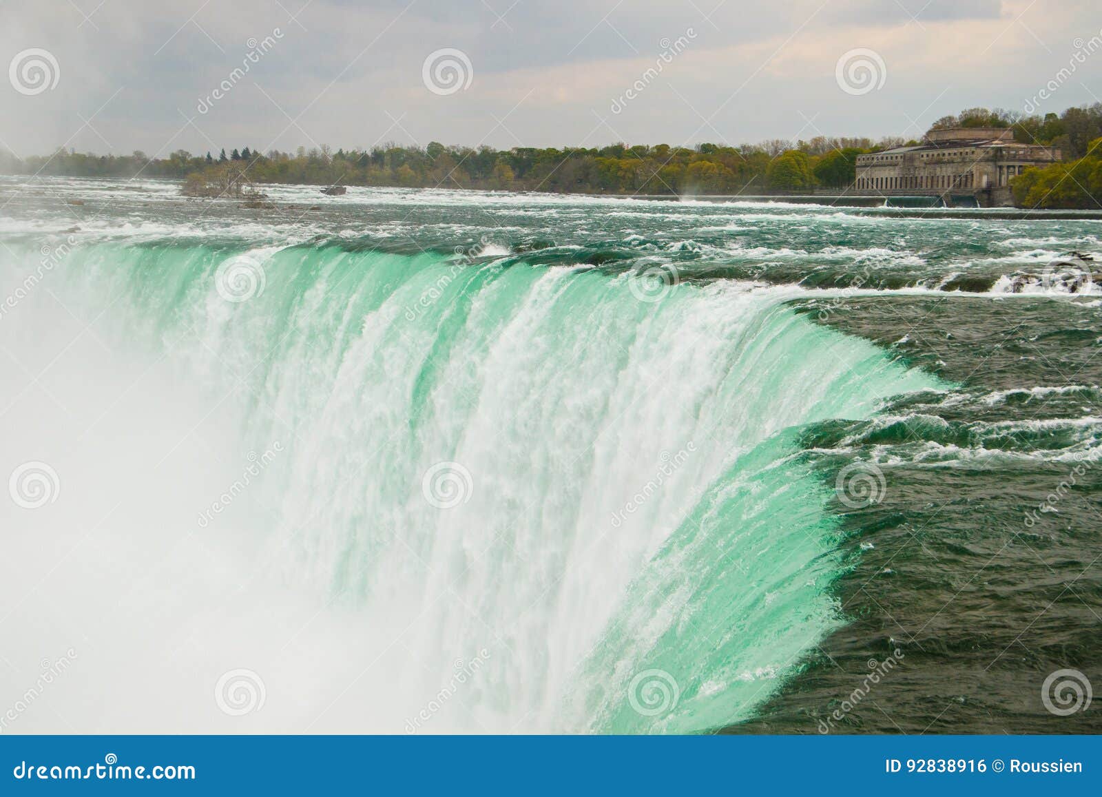 Der Starke Wasserstrom in Niagara Falls, Kanada Stockfoto - Bild von ...