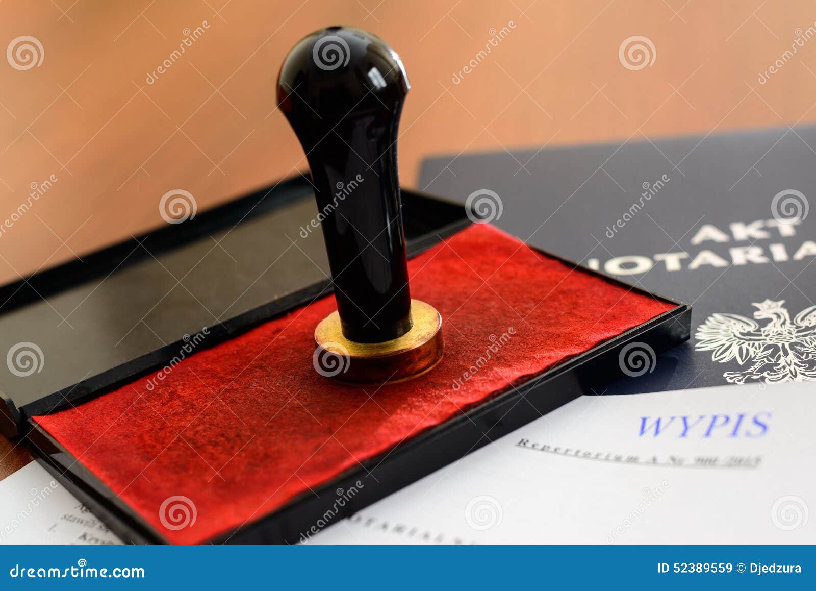 Der Stempel des Notars stockbild. Bild von vereinbarung - 52389559