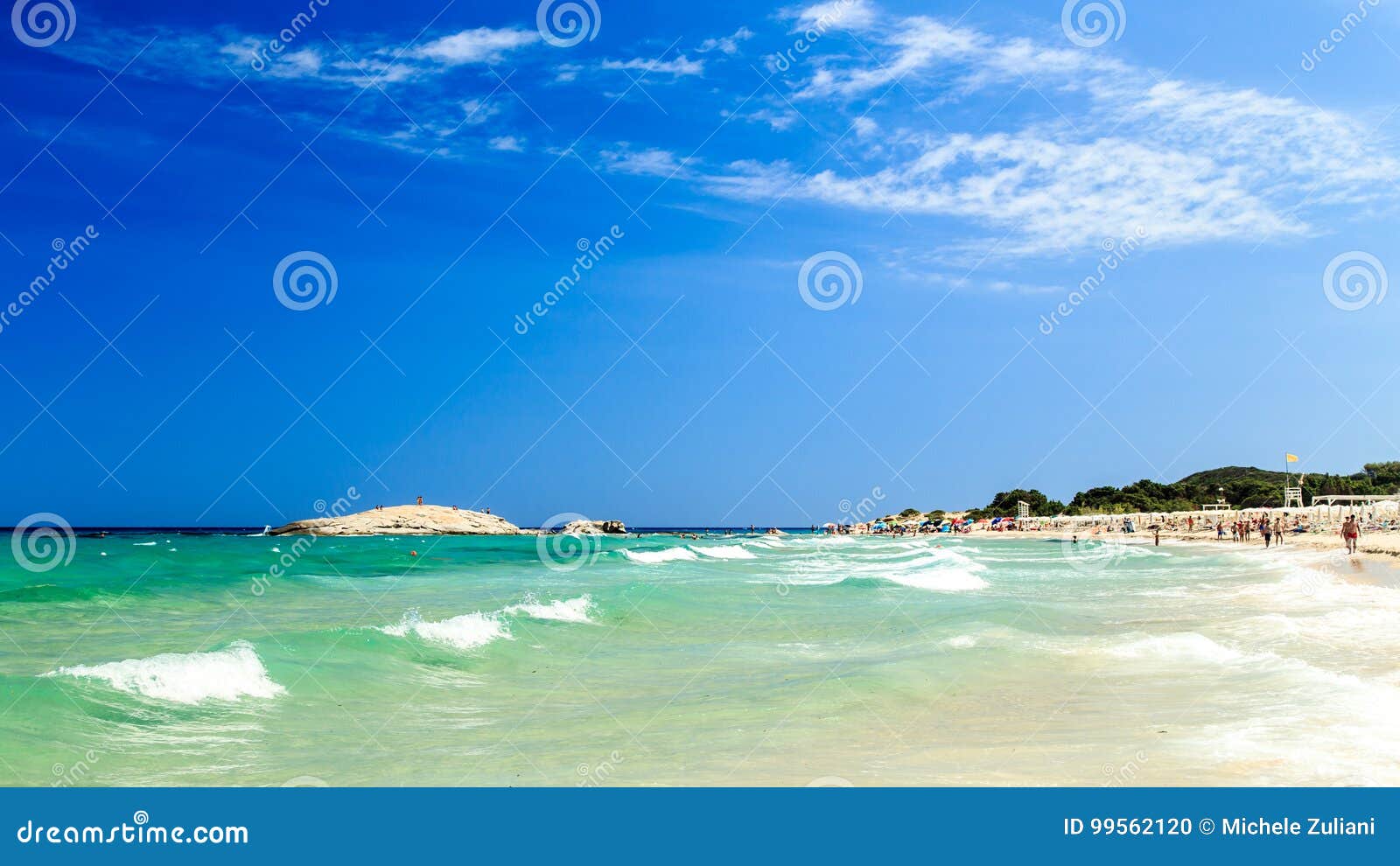 Der Strand Von Costa Rei, Sardinien Stockfoto - Bild von meerblick ...