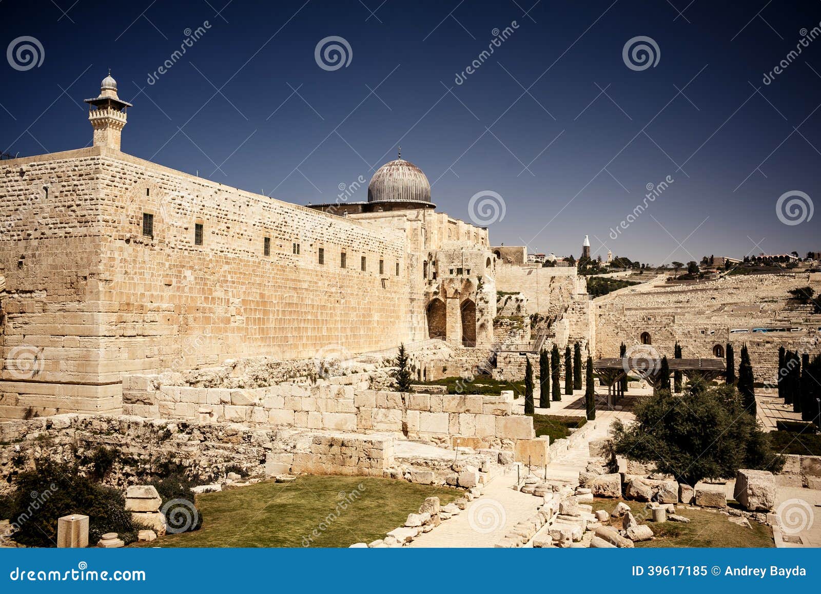 Der Tempelberg stockbild. Bild von stadt, moschee, platz - 39617185