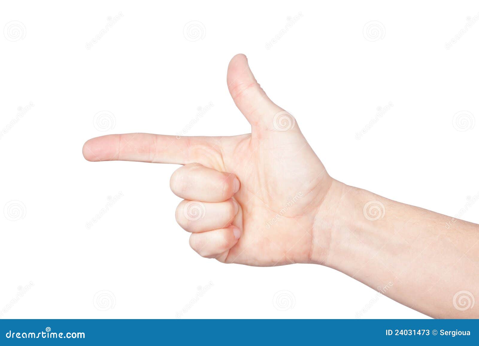 Der Zeigefinger. stockbild. Bild von kaukasisch, faust - 24031473