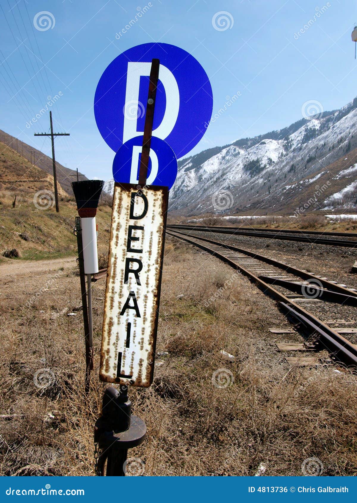 Derail sign stock photo. Image of railroad, derail, track - 4813736