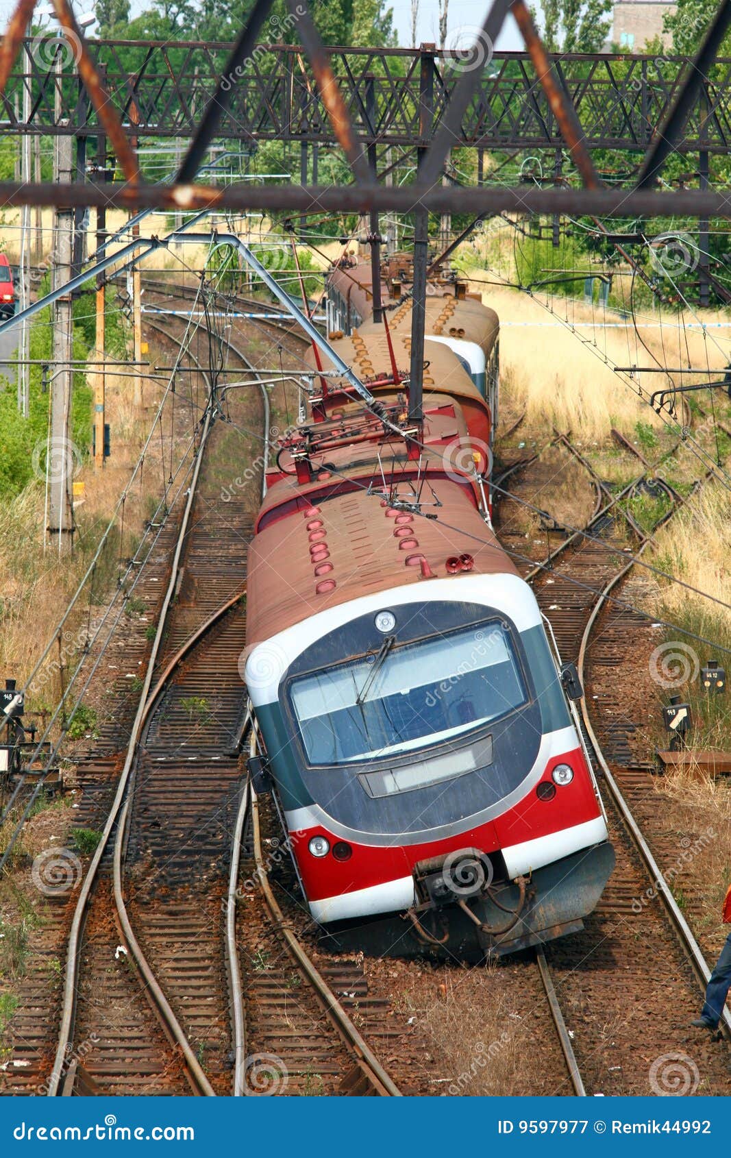 Derailed train stock image. Image of derailment, track - 9597977