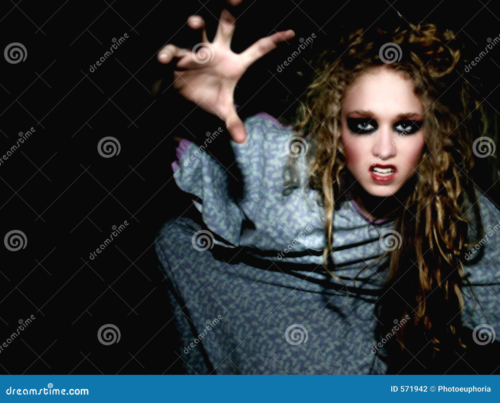 Deranged stock photo. Image of gothic, night, gown, crazy - 571942