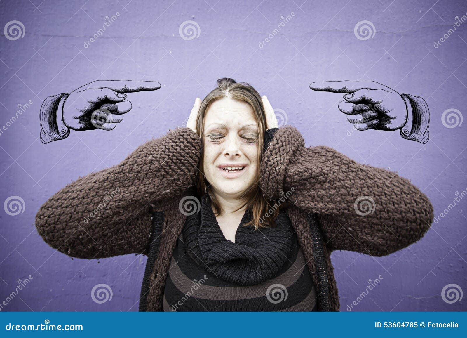 Deranged woman stock image. Image of expression, disorder - 53604785