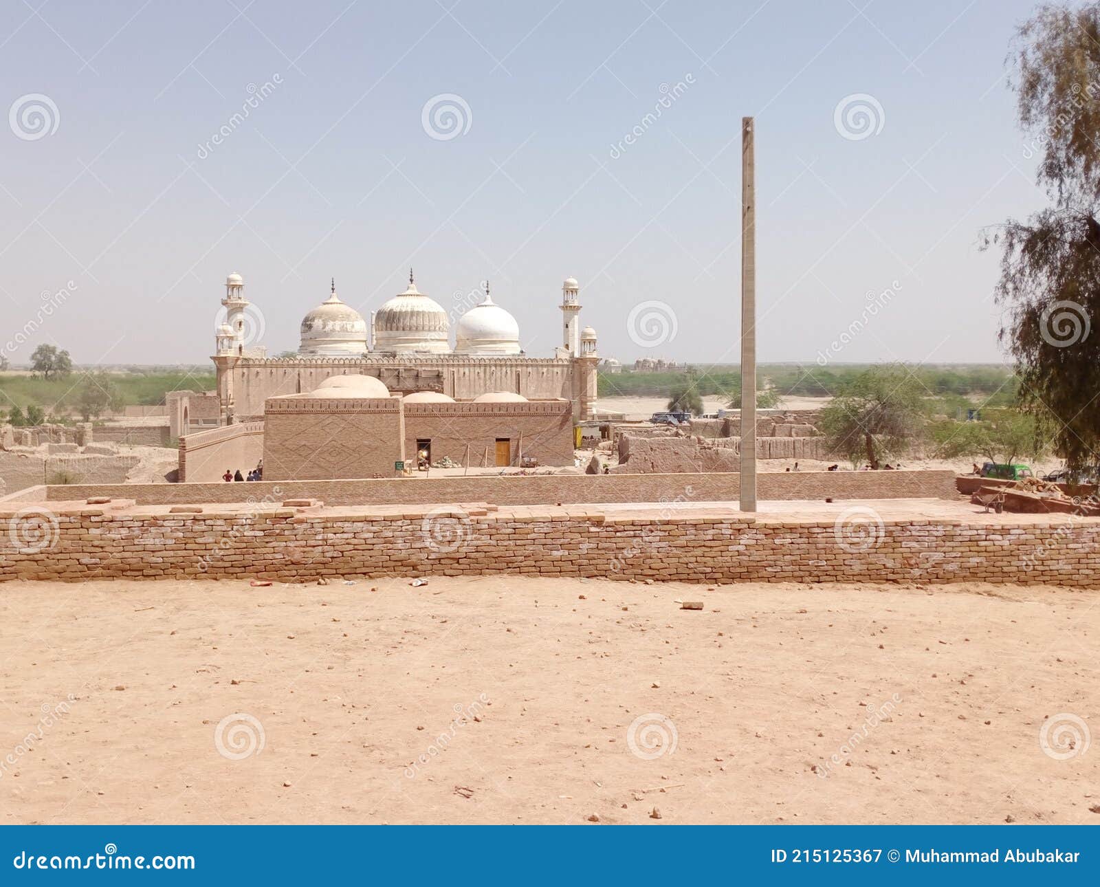 Derawar fort Mosque stock image. Image of village, rohi - 215125367