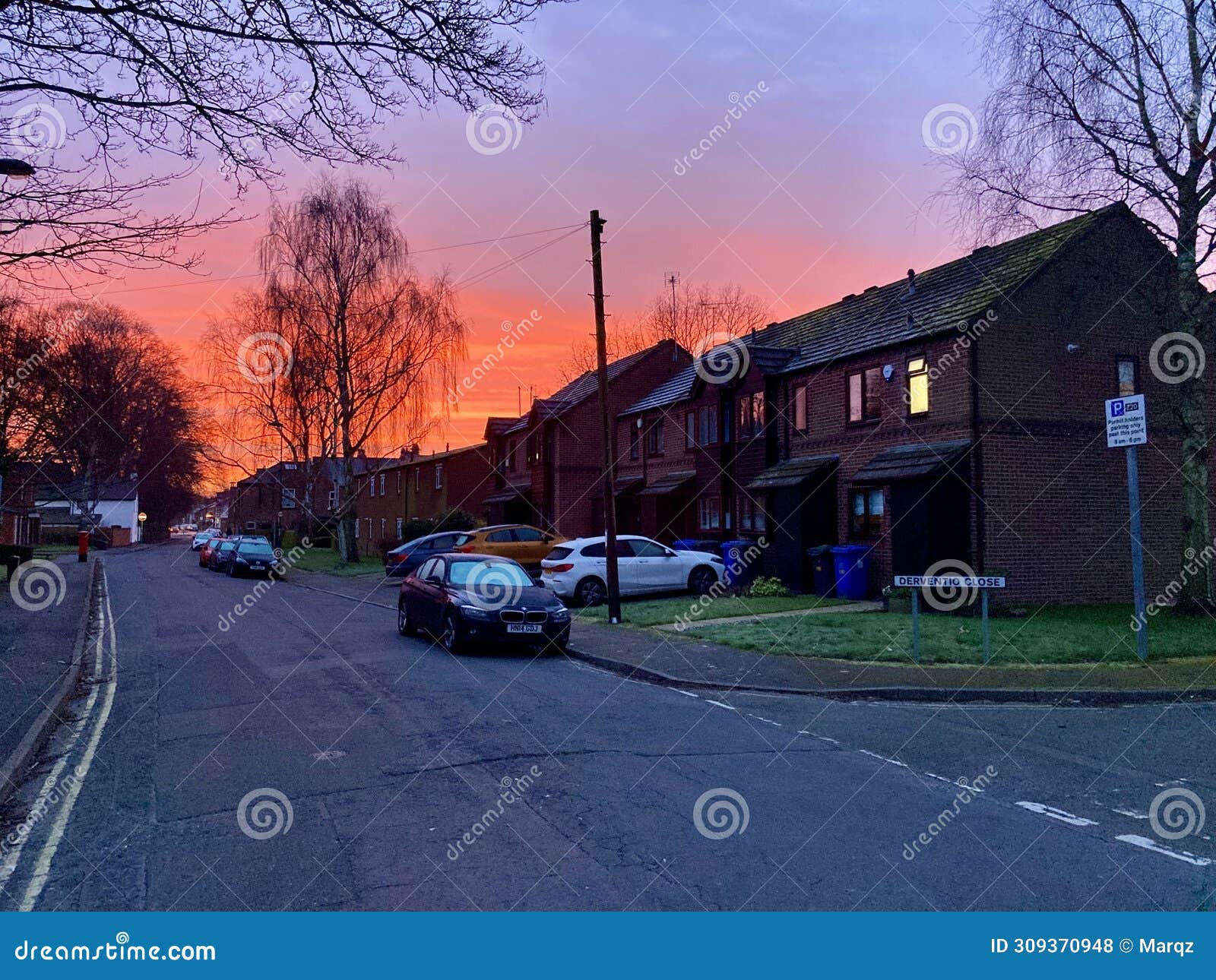 Derby sunset skyline stock photo. Image of cityscape - 309370948