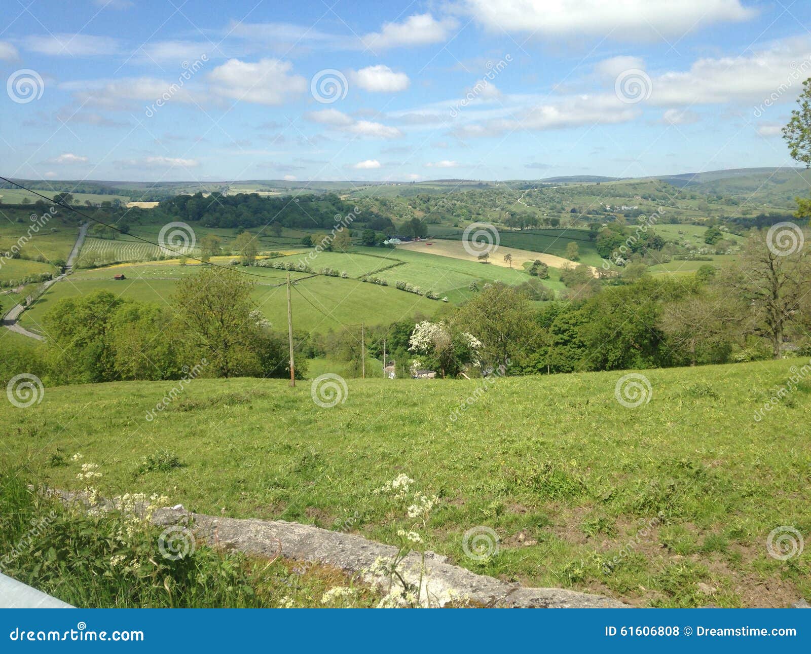 Derbyshire countryside stock photo. Image of relax, outdoors - 61606808