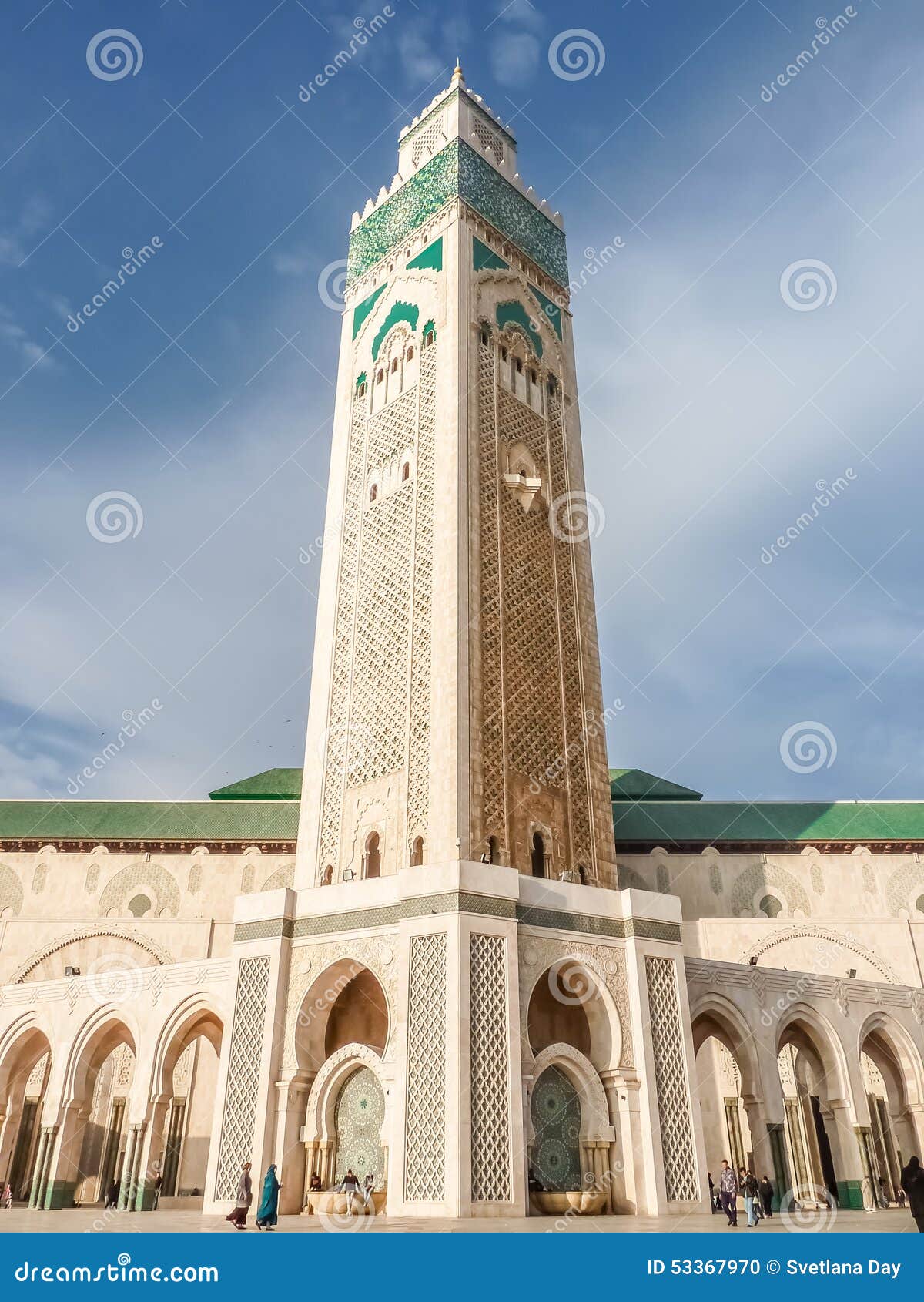 Derde - Grootste Moskee Hassan II in Casablanca Marokko Stock Foto ...