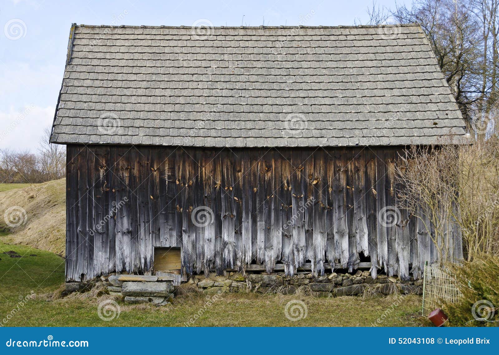 Derelict Barn with Rotted Planks Stock Photo - Image of agronomy ...