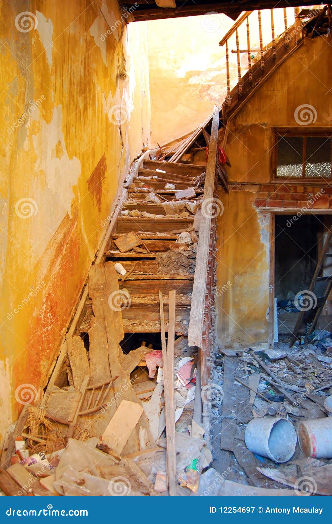 Derelict building stock image. Image of room, inside - 12254697