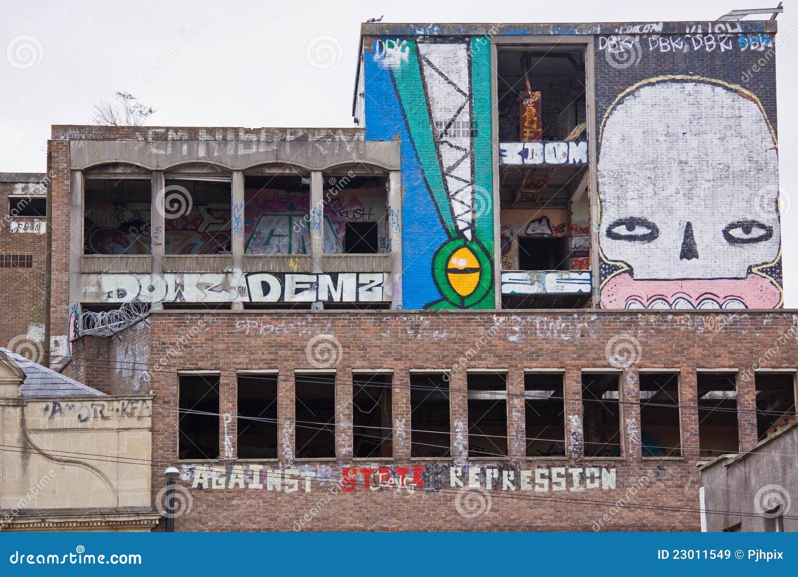 Dereliction and Decoration editorial stock image. Image of sidewalk ...